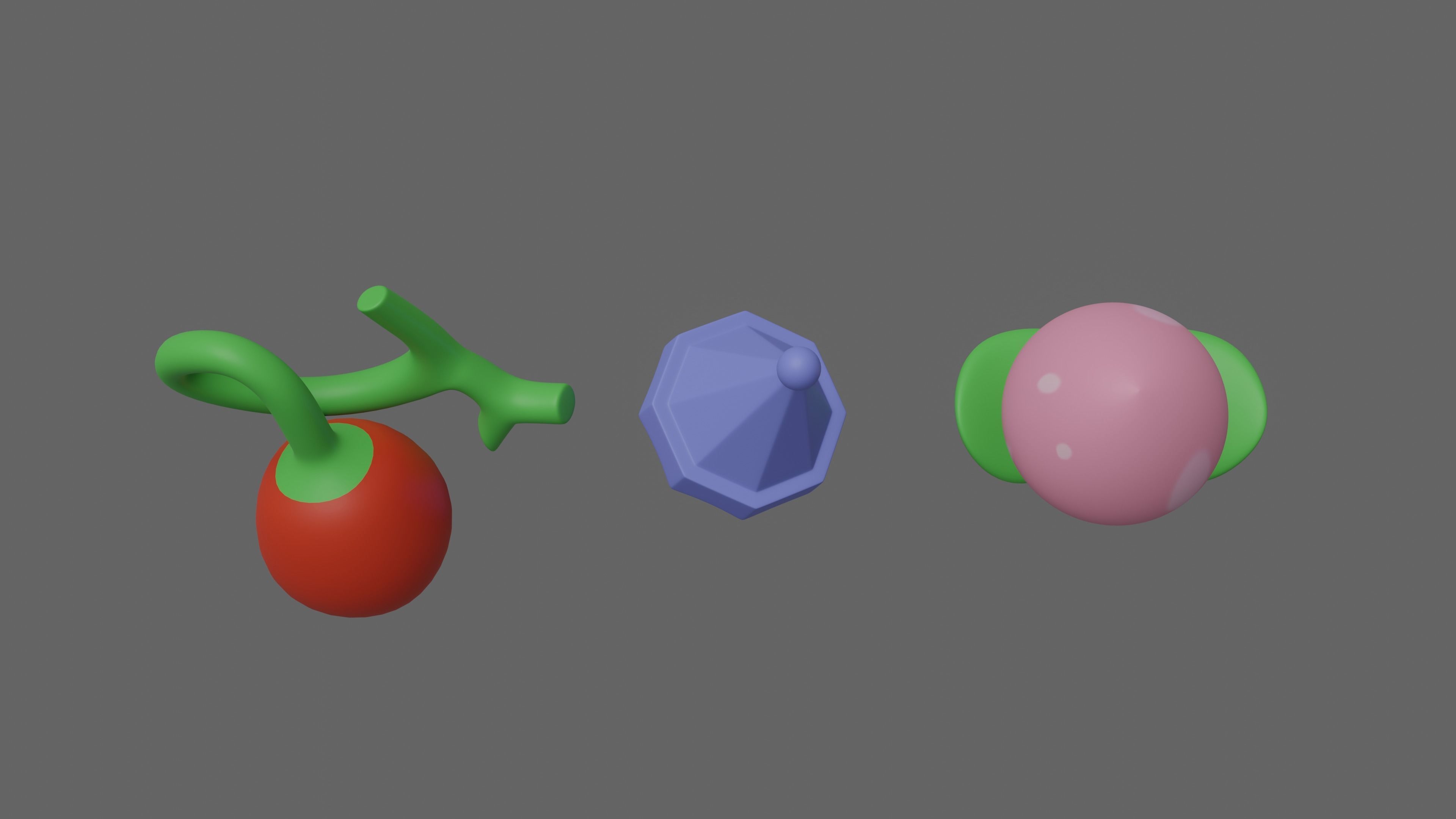 3D model Pokemon Berries Set 1 VR / AR / low-poly | CGTrader