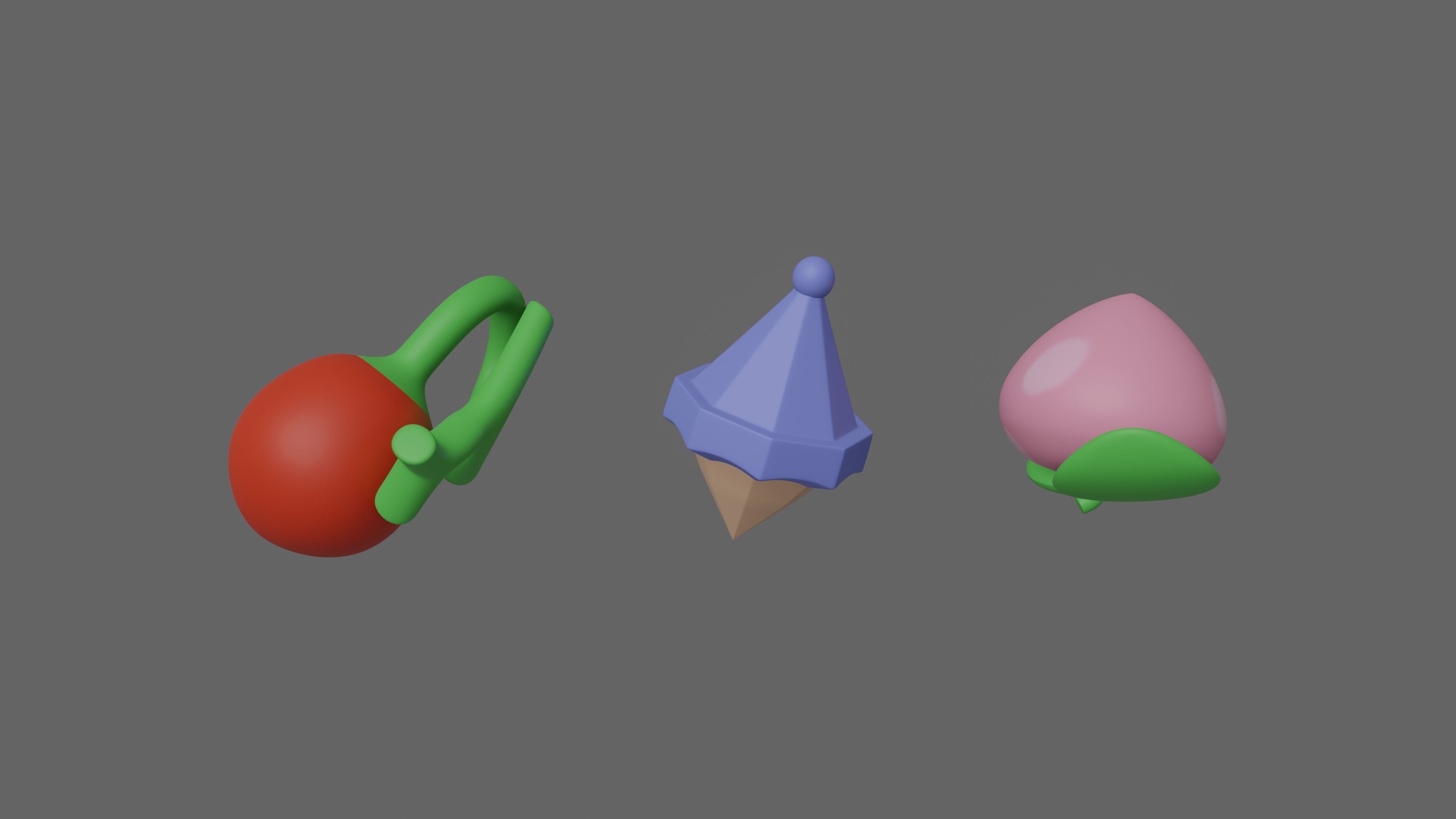 3D model Pokemon Berries Set 1 VR / AR / low-poly | CGTrader