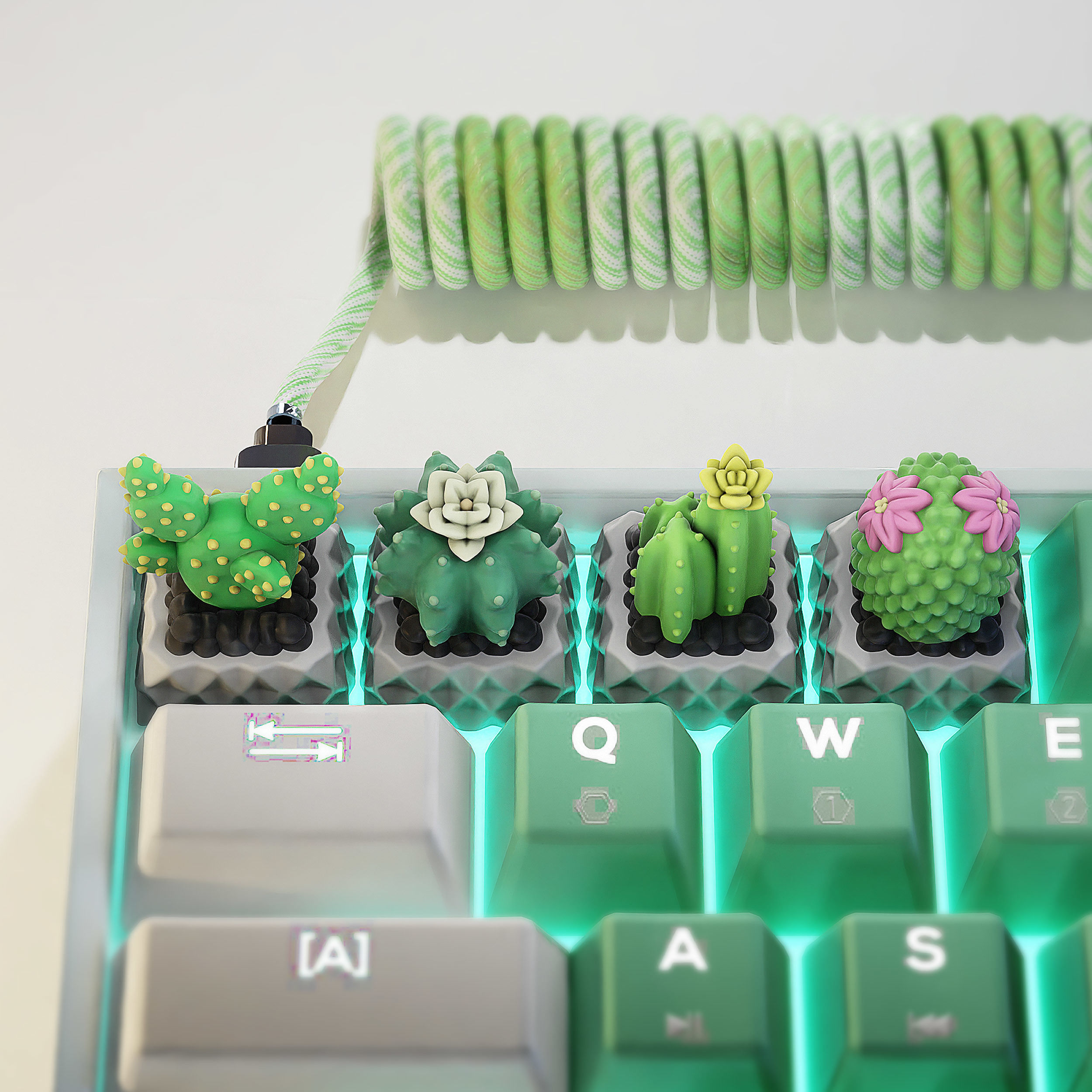 Cactus keycaps - Mechanical Keyboard 3D model 3D printable | CGTrader