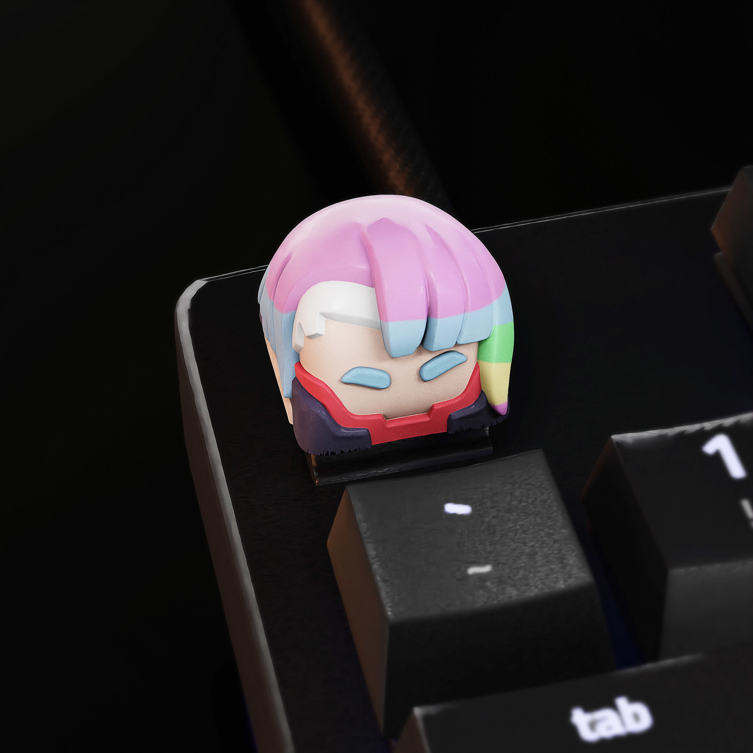 Cyberpunk Edgerunners Keycaps - Mechanical Keyboard 3D model 3D ...