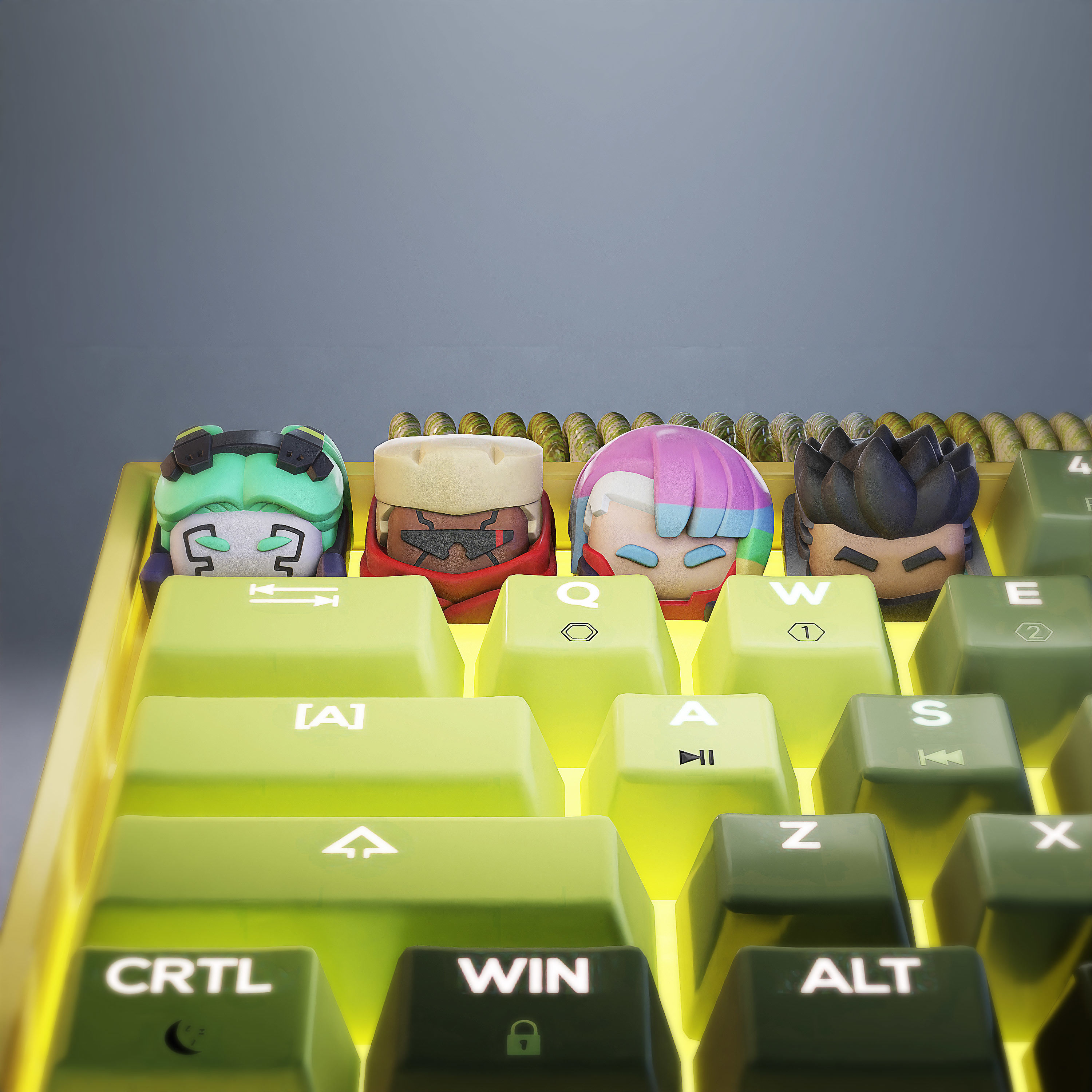 Cyberpunk Edgerunners Keycaps - Mechanical Keyboard 3D model 3D ...