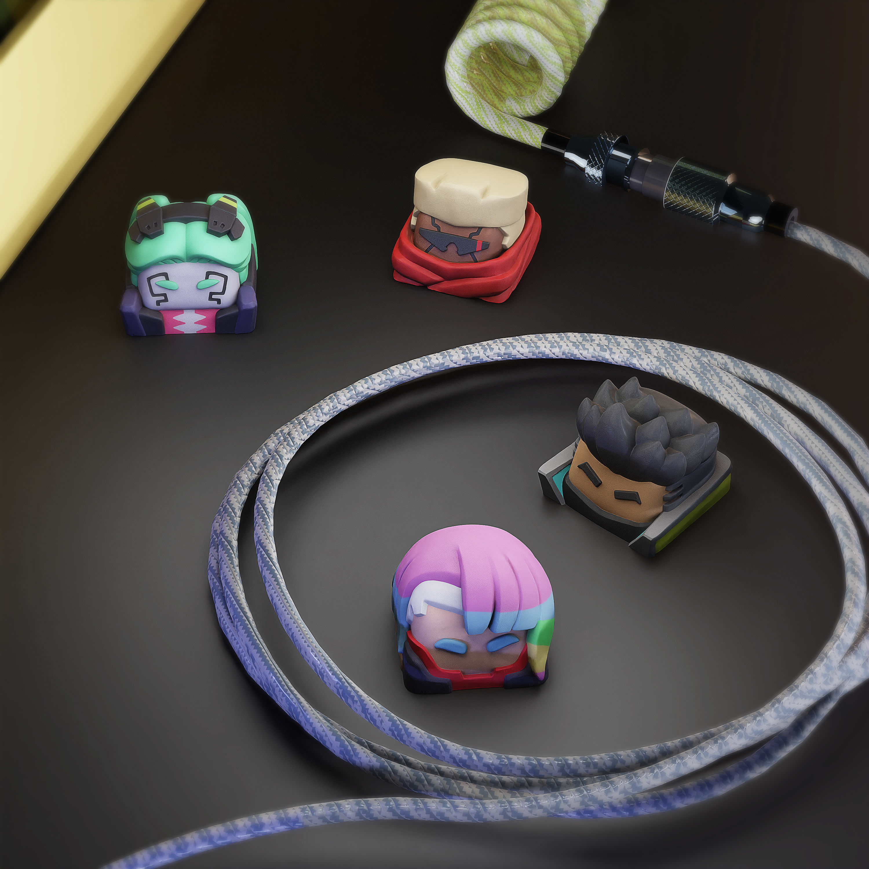 Cyberpunk Edgerunners Keycaps - Mechanical Keyboard 3D model 3D ...