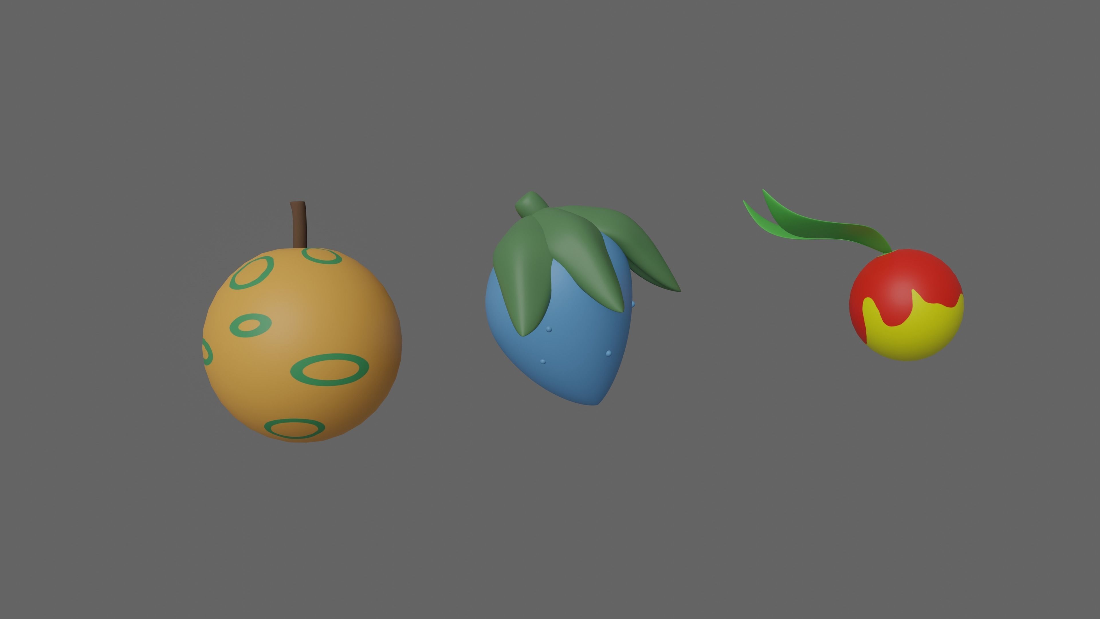 3D model Pokemon Berries Set 2 VR / AR / low-poly | CGTrader