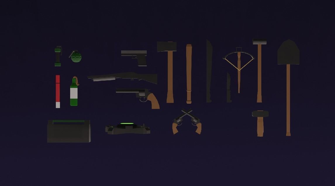 3D model Ultimate Weapons Pack - Arm Yourself for Action VR / AR / low-poly | CGTrader