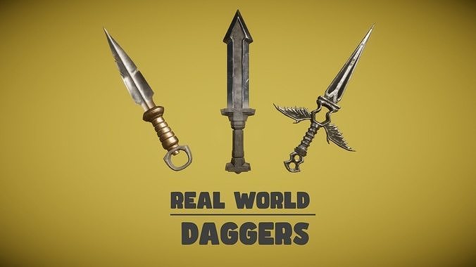 3D model Real World - Daggers - Volume 1 VR / AR / low-poly | CGTrader