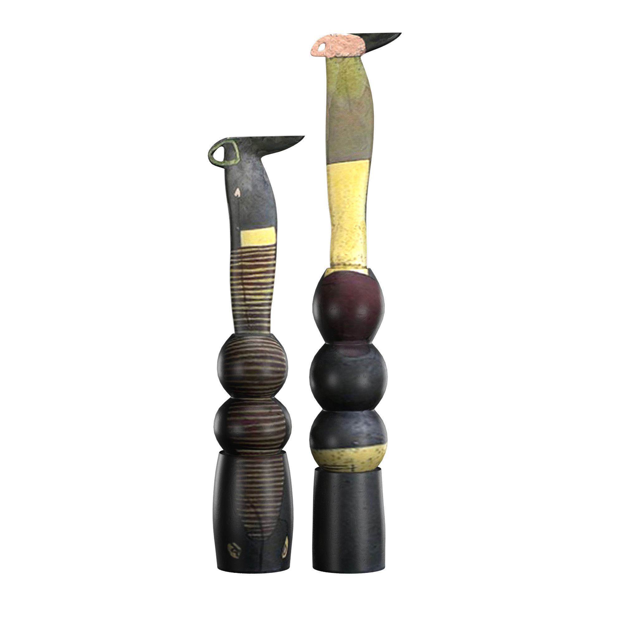 Totem sculptures 3D model | CGTrader