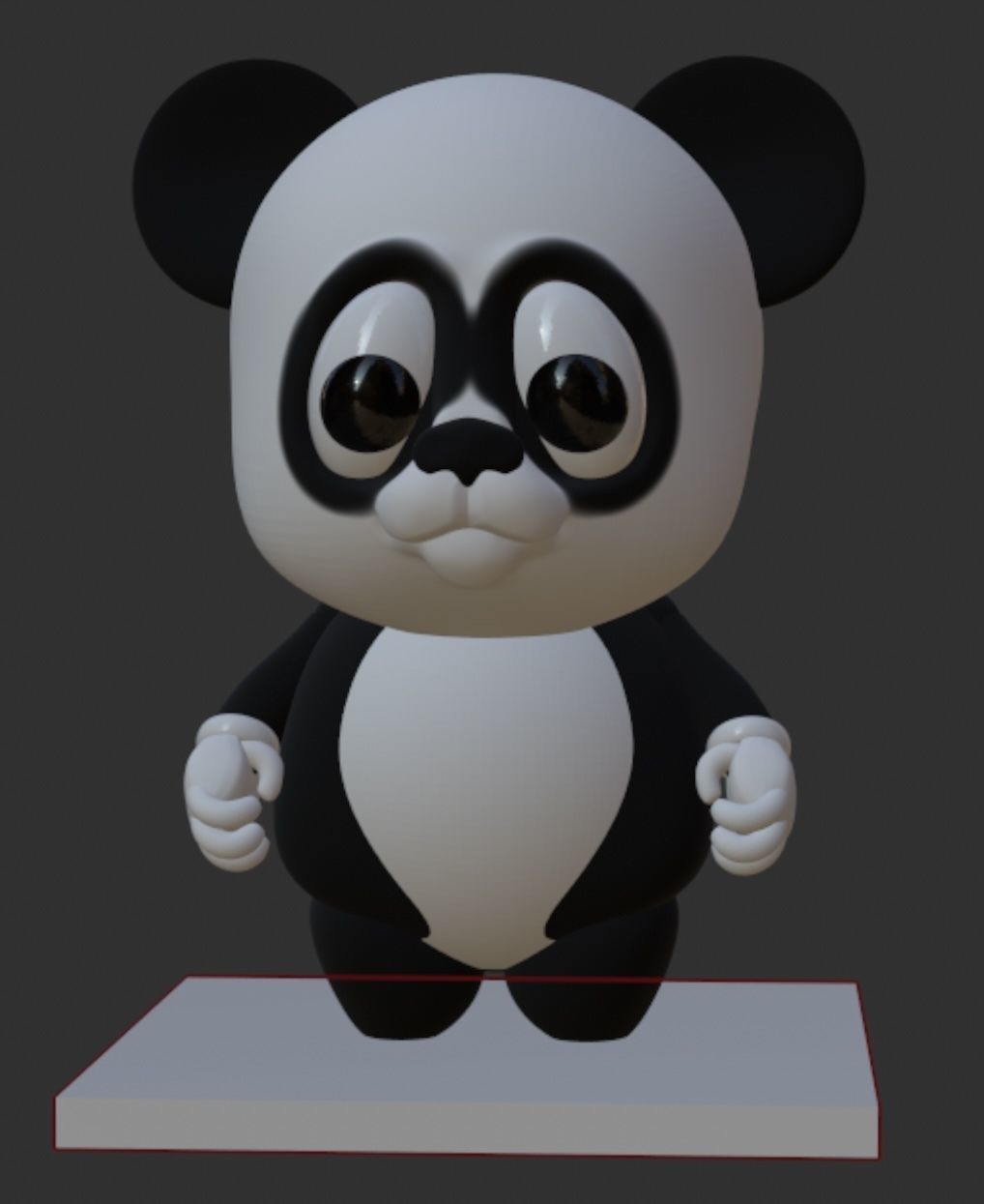 Panda Bear free 3D model 3D printable | CGTrader