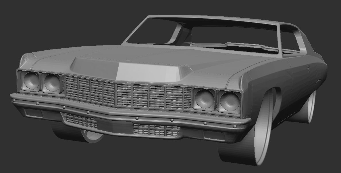 Chevrolet Impala 1973 3D model 3D printable | CGTrader