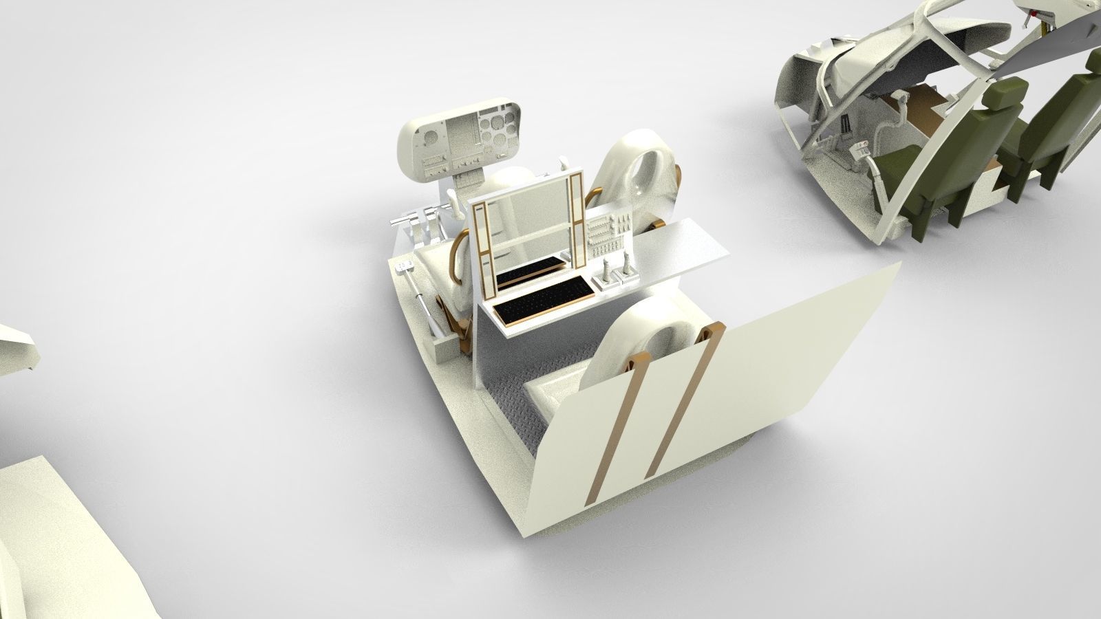 3 type cockpit helicopter 3D model | CGTrader