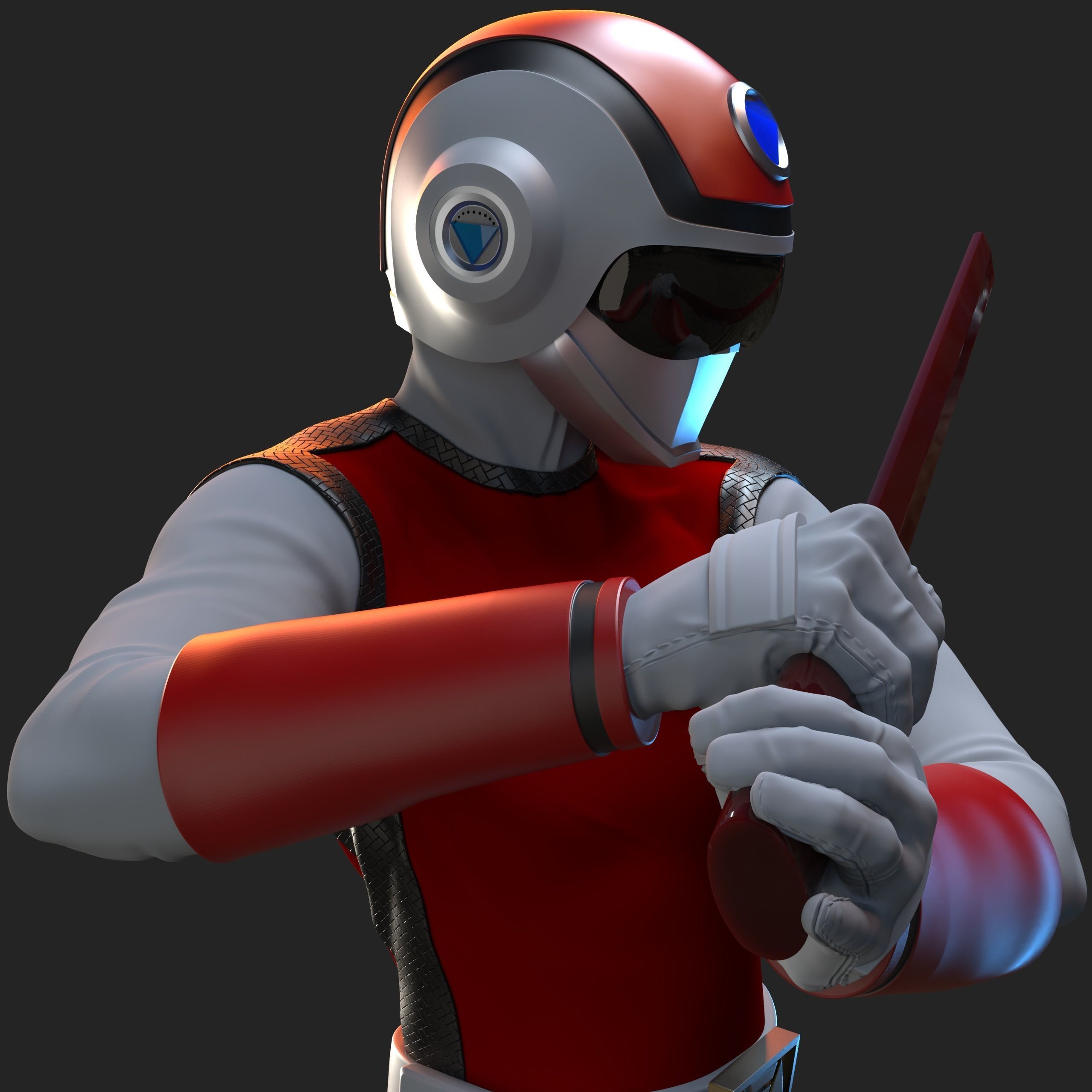 Chounshinsei Flashman - Red Flash 3D model 3D printable | CGTrader