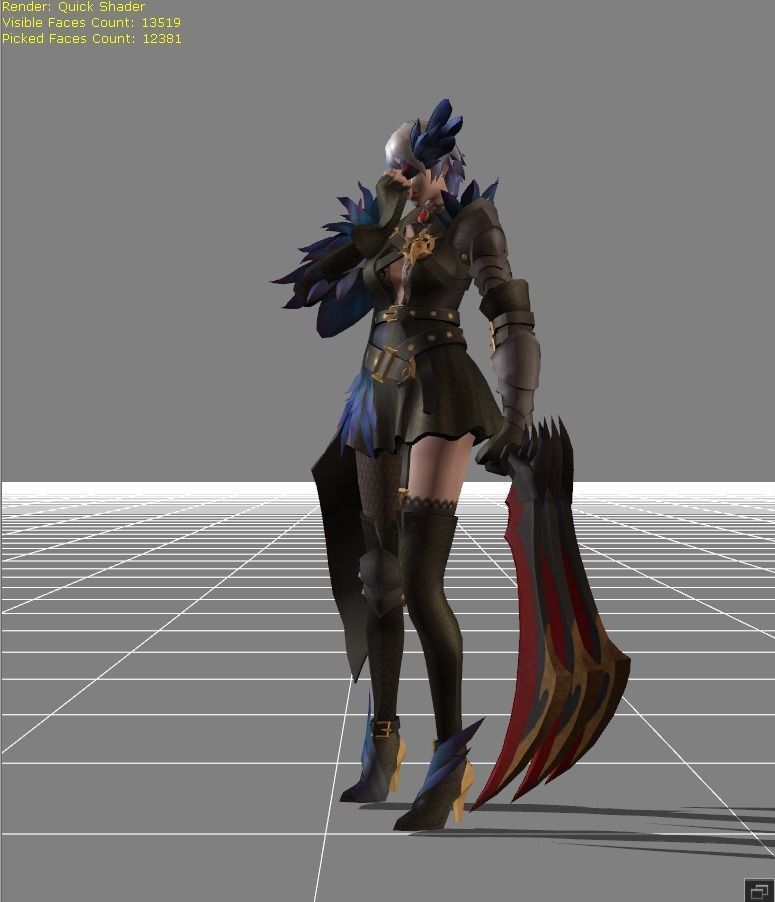3D model Natalia Midnight Raven VR / AR / low-poly | CGTrader