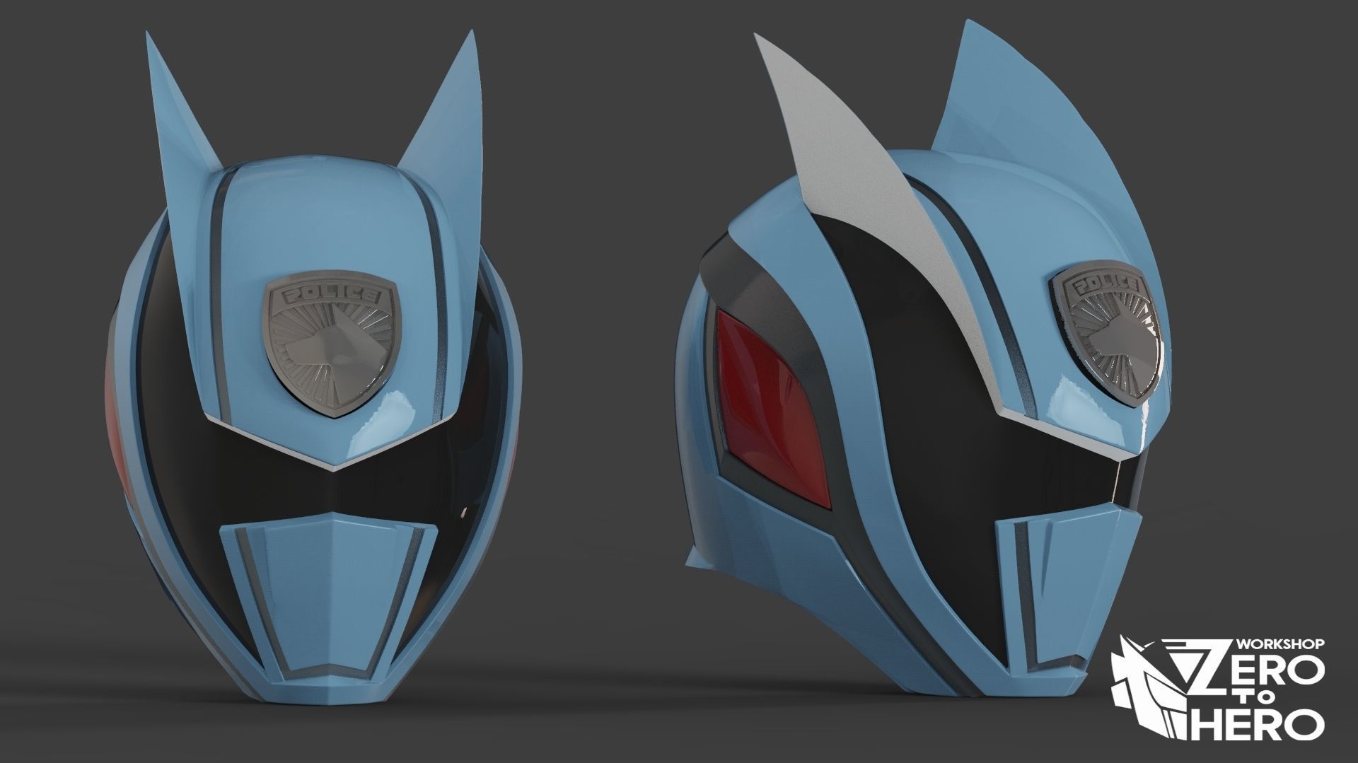 Power Ranger SPD Shadow Helmet 3D model 3D printable | CGTrader