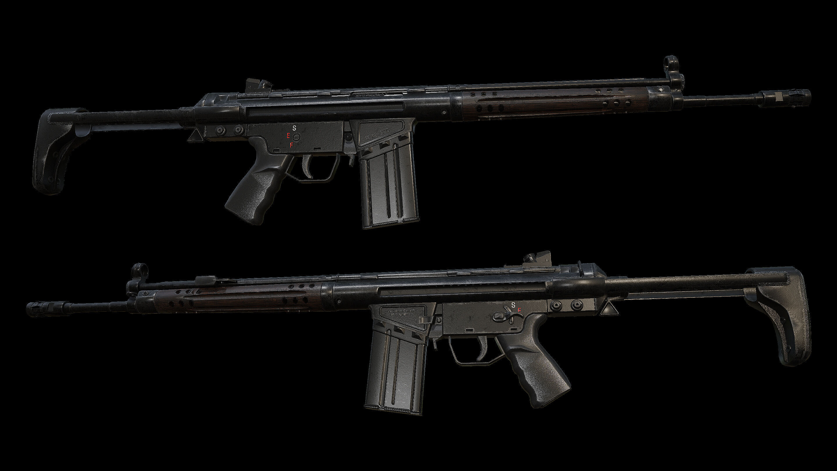 G3 CETME Battle Rifle 3D model | CGTrader