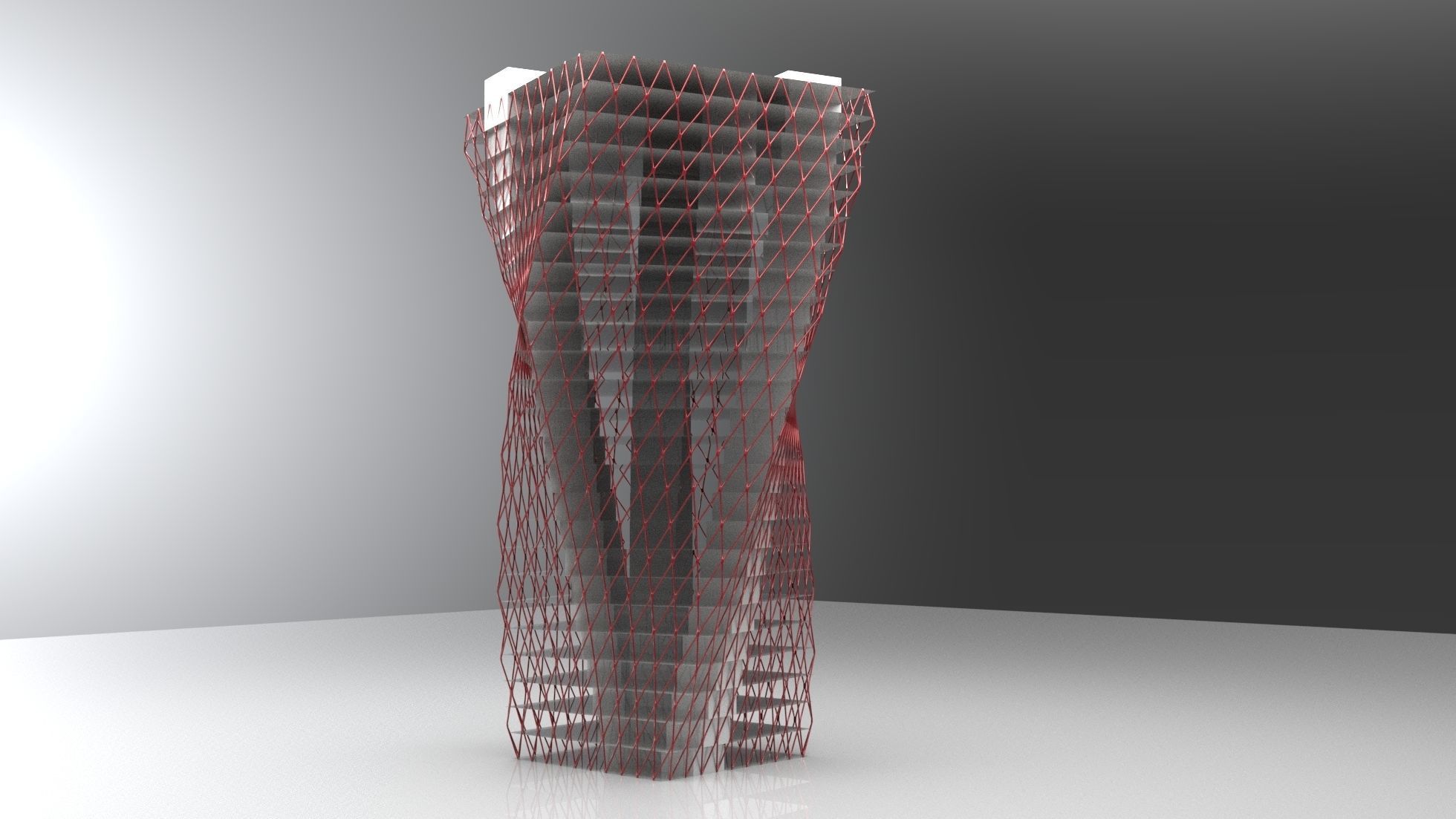Parametric Tower Design in Grasshopper Rhino 3d model Download 3D model | CGTrader