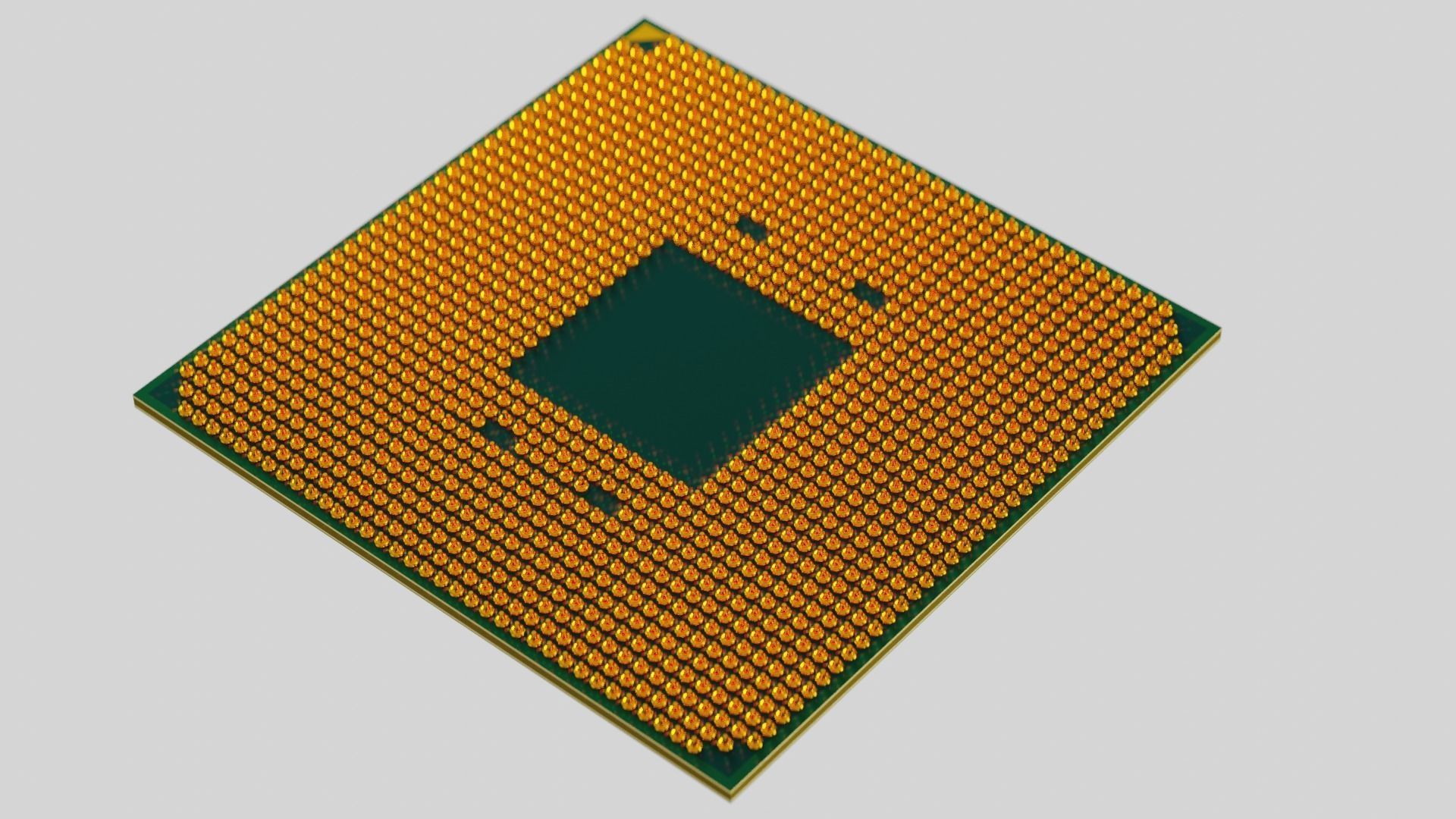 3D model CPU AMD 2700X VR / AR / low-poly | CGTrader