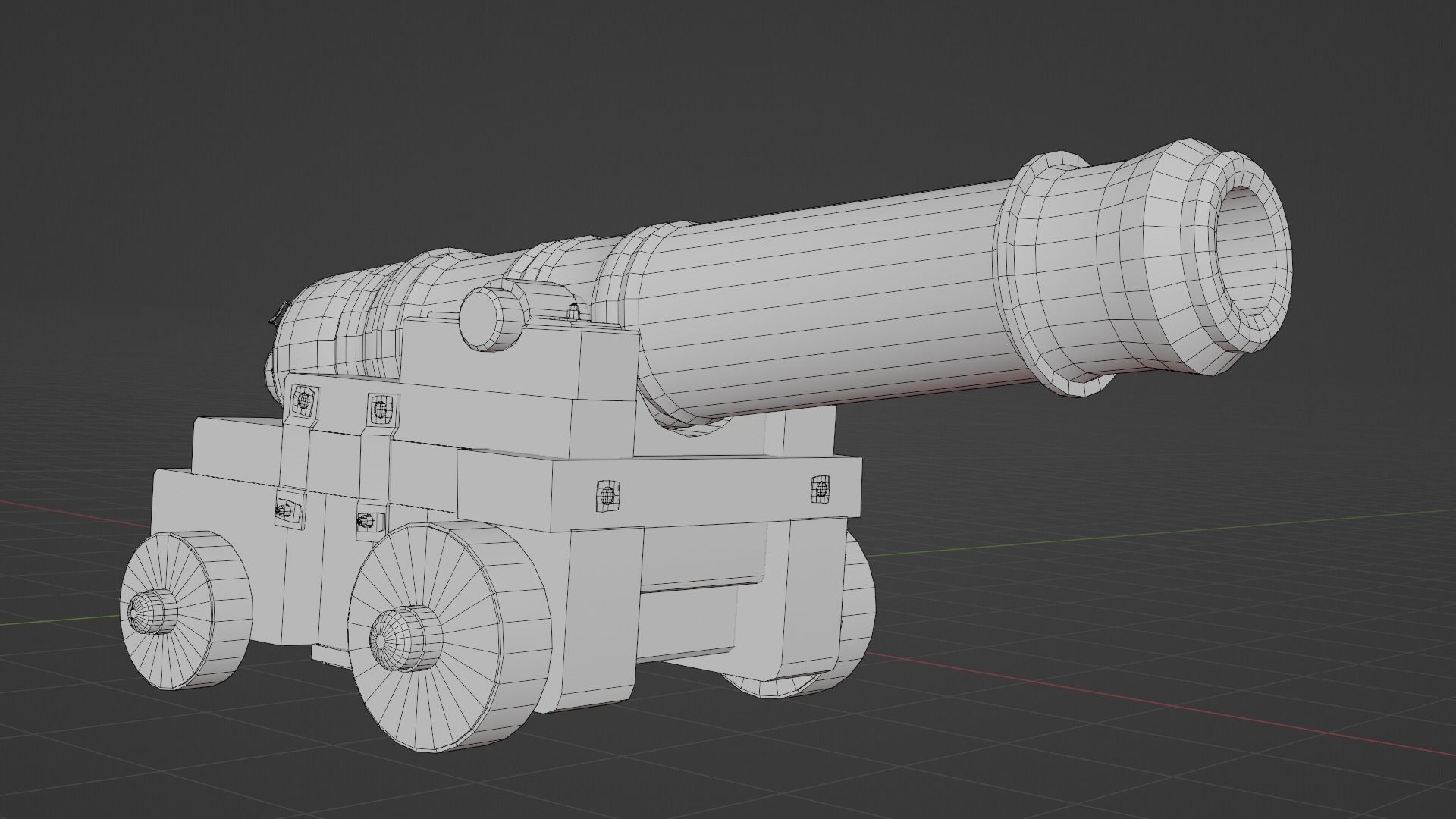 3D model Old metallic cannon VR / AR / low-poly | CGTrader