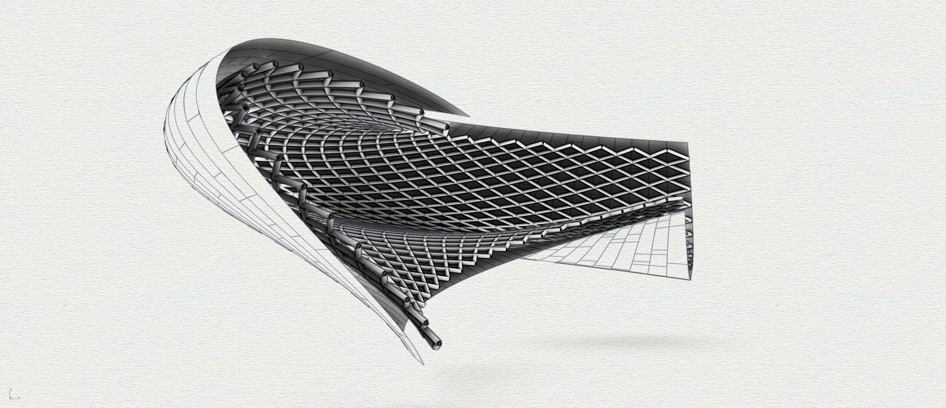 Parametric Facade Design in Grasshopper Rhino 3d model Download 3D model | CGTrader