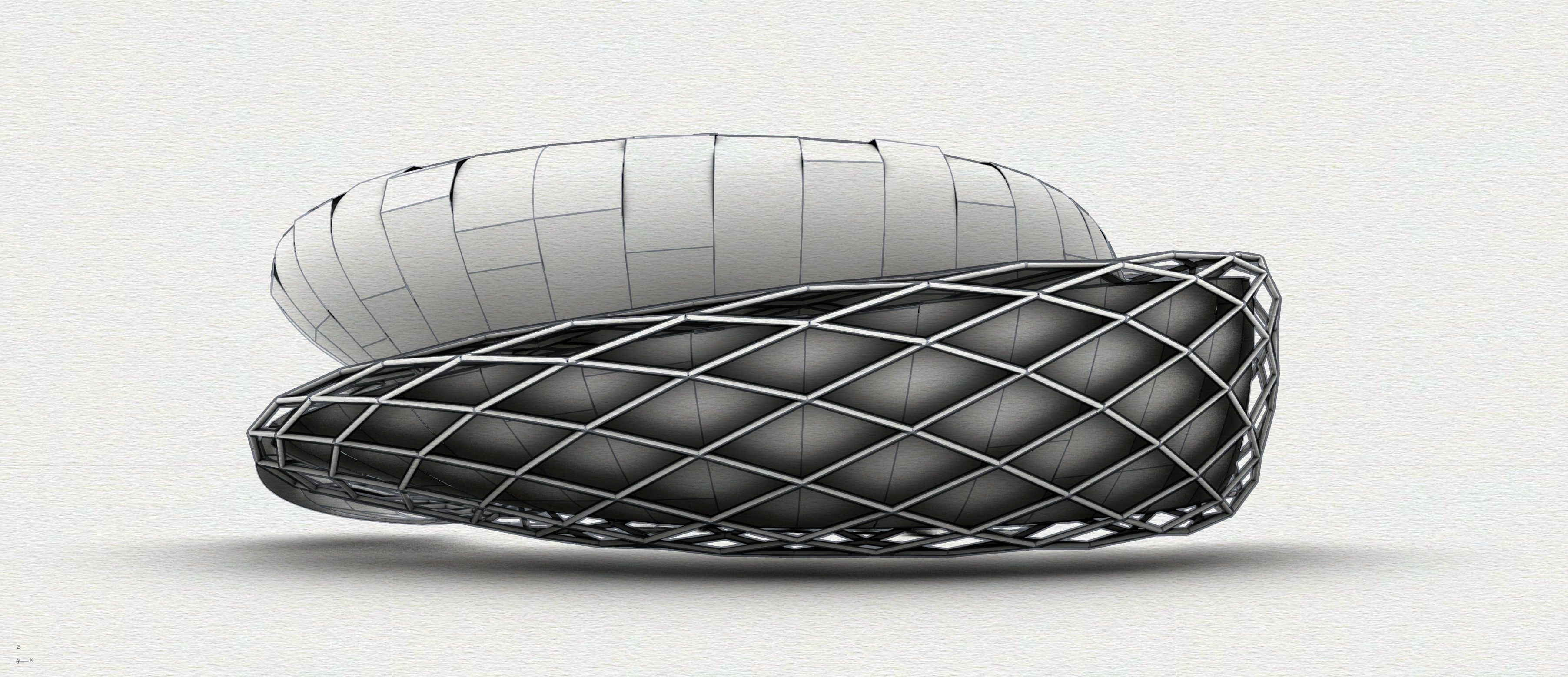 Parametric Facade Design in Grasshopper Rhino 3d model Download 3D model | CGTrader
