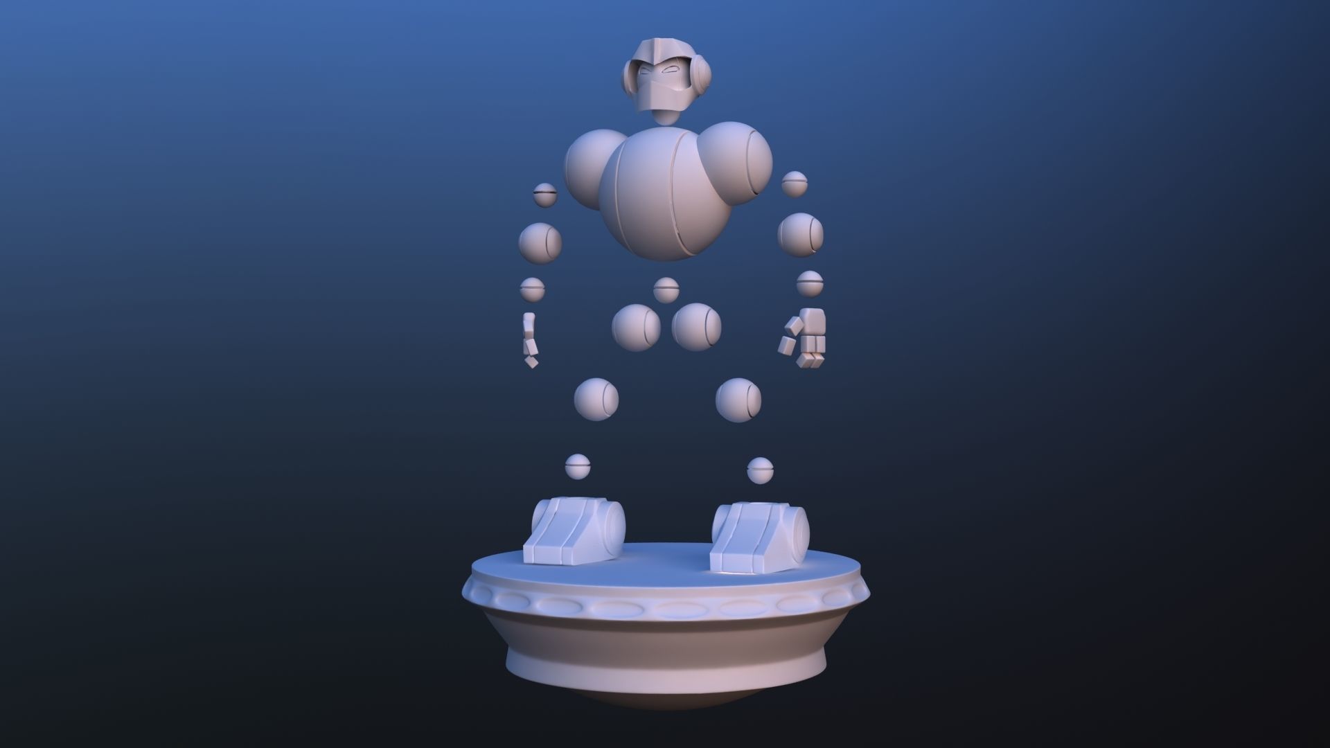 Robot Vectorman 3D model | CGTrader
