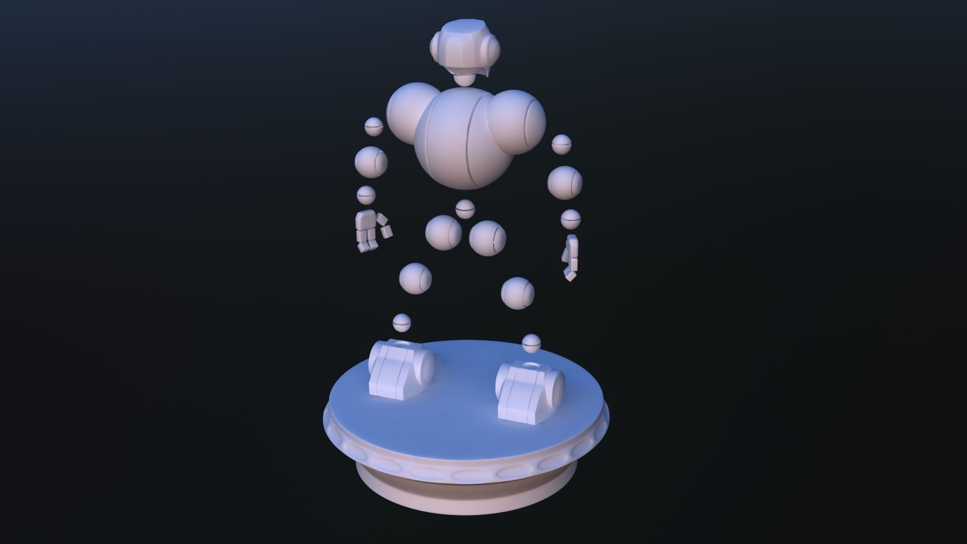 Robot Vectorman 3D model | CGTrader