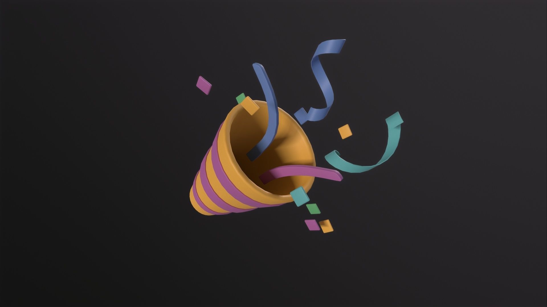 3D model Party Popper 3D Model VR / AR / low-poly | CGTrader