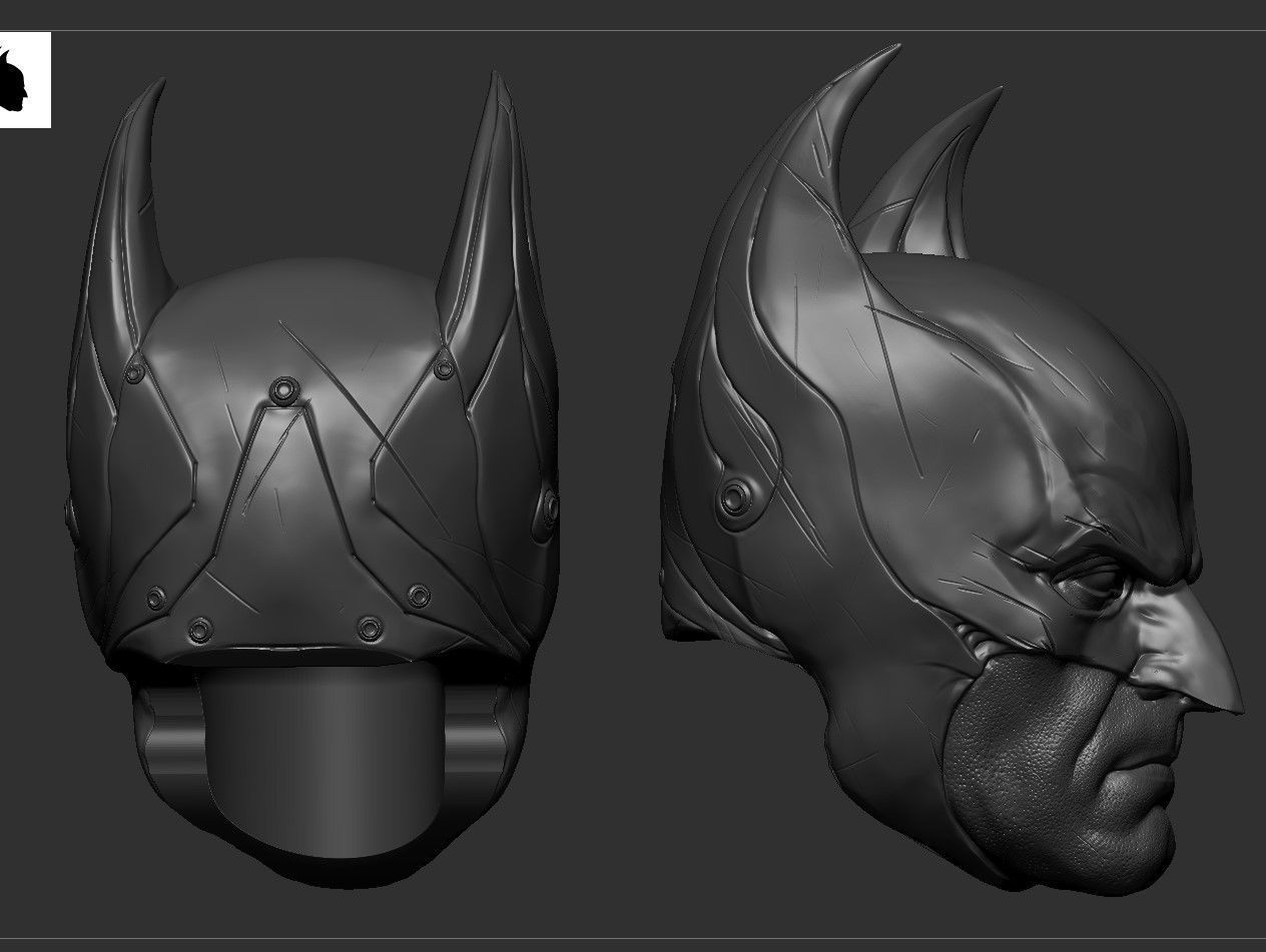 Batman Tactical Head 3D model 3D printable | CGTrader