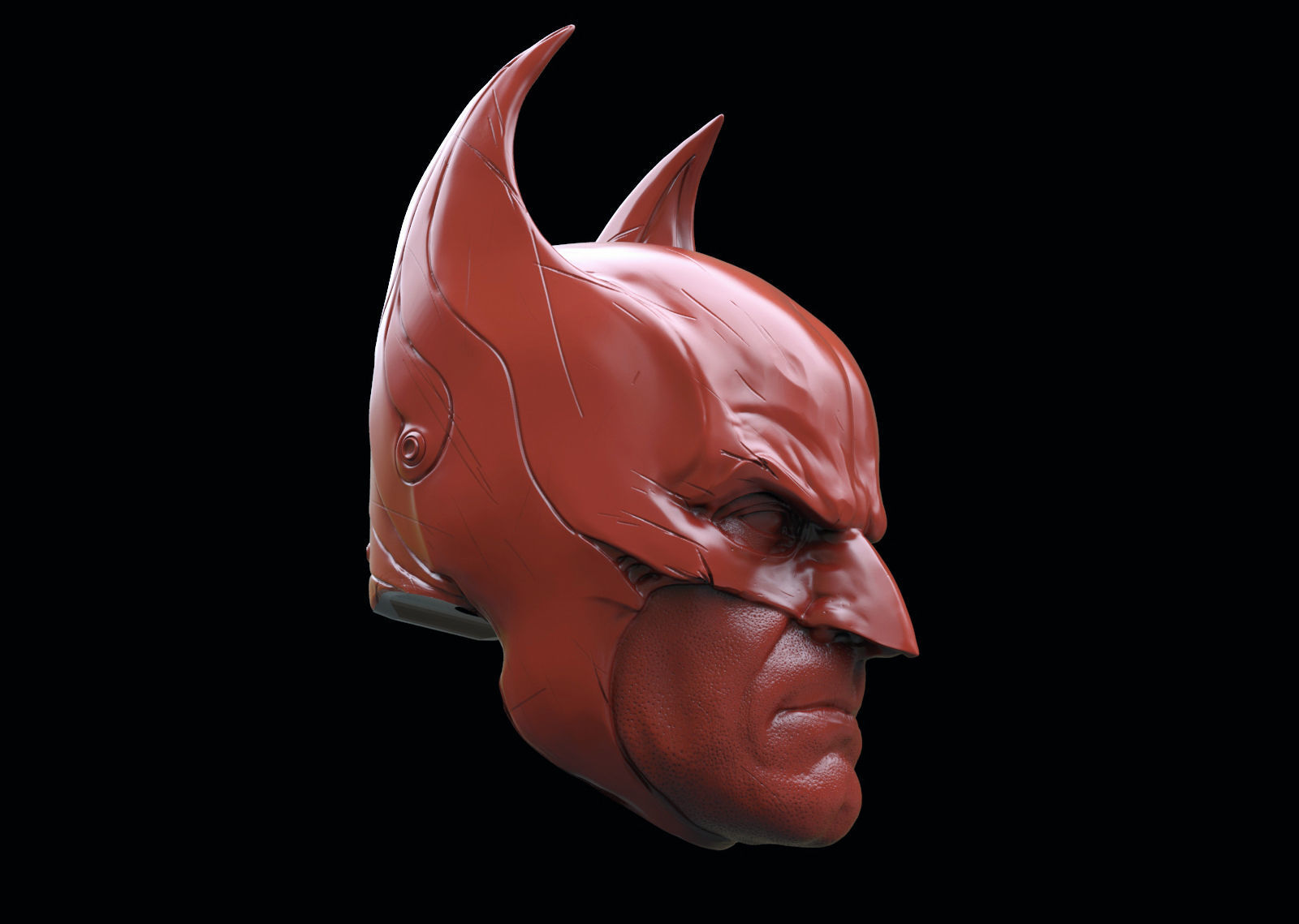 Batman Tactical Head 3D model 3D printable | CGTrader