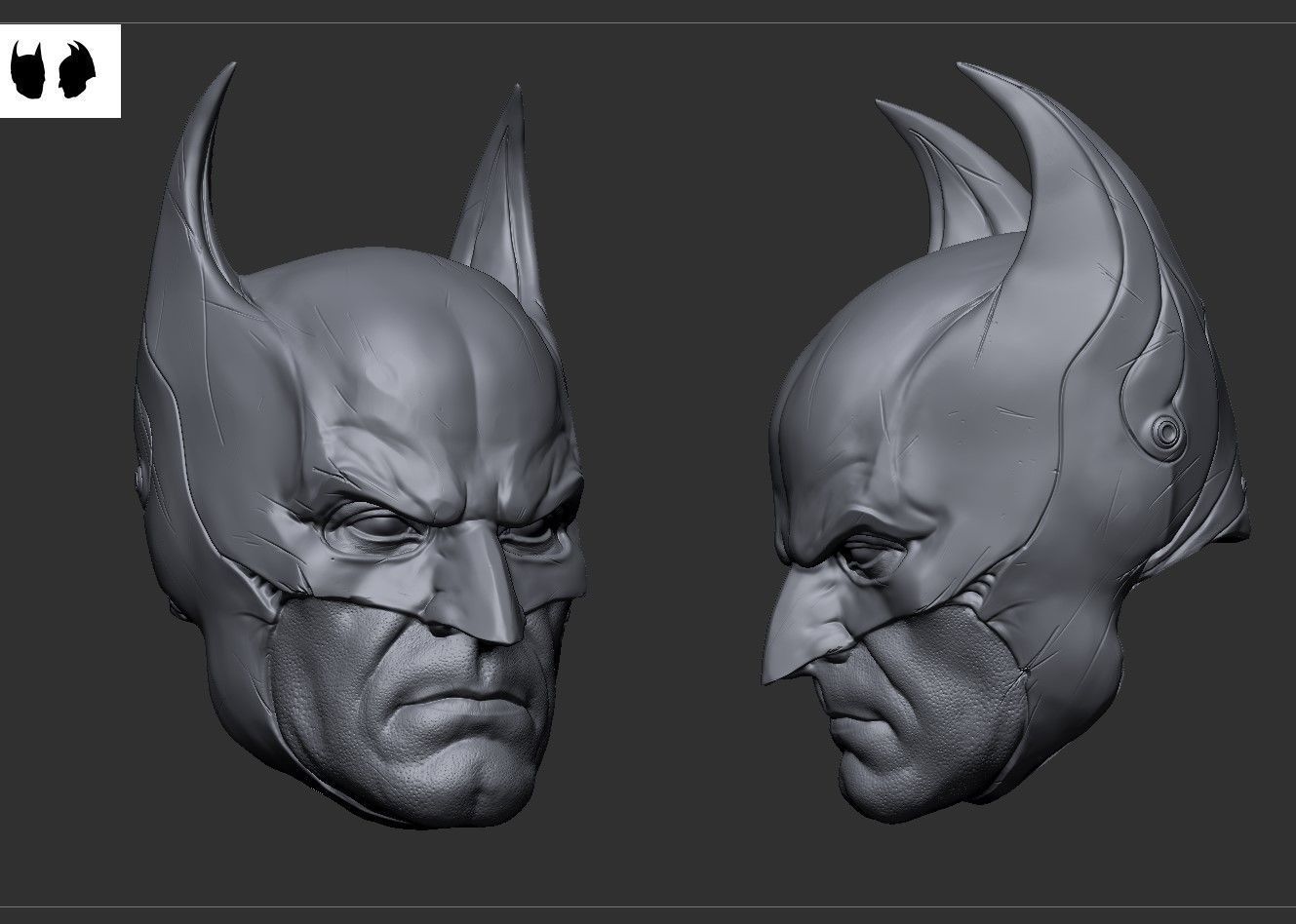 Batman Tactical Head 3D model 3D printable | CGTrader