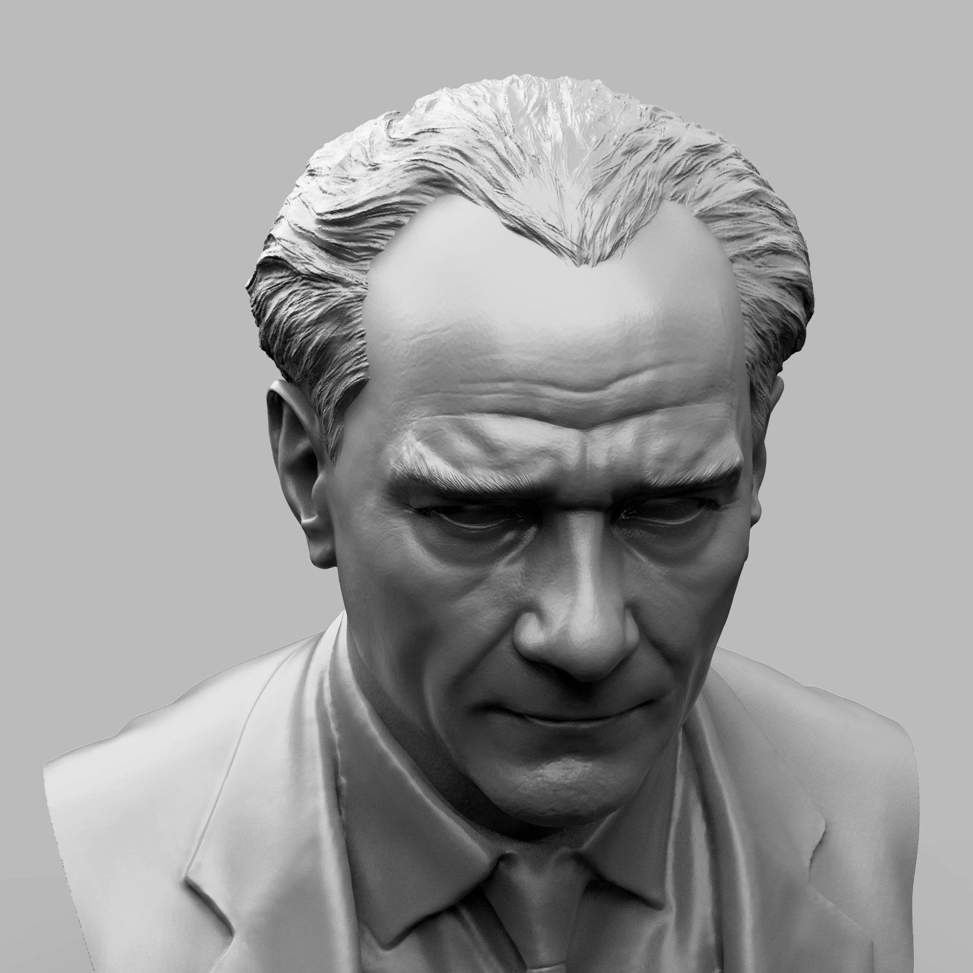 Mustafa Kemal Ataturk Bust 3D model 3D printable | CGTrader