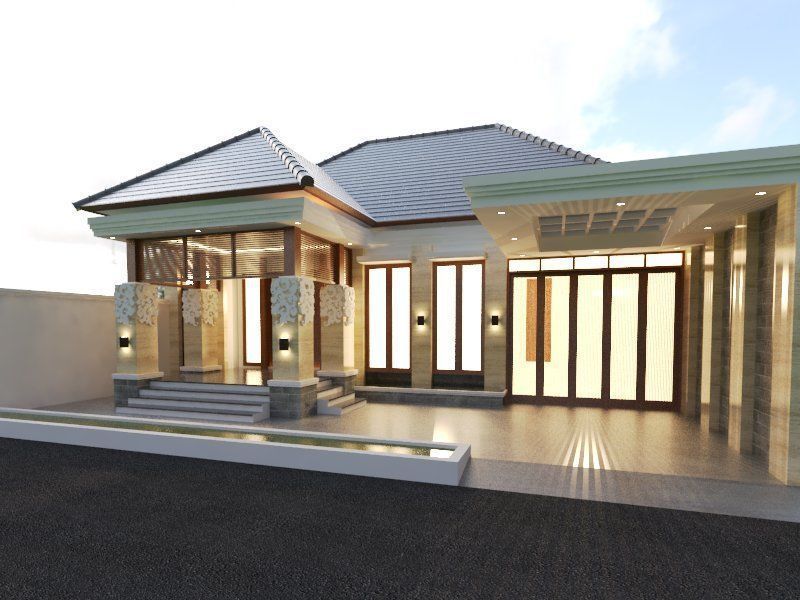Traditional Balinese House Concept Design 3D model 3D printable | CGTrader