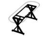 Aluminum X-Frame Table 3D model | CGTrader