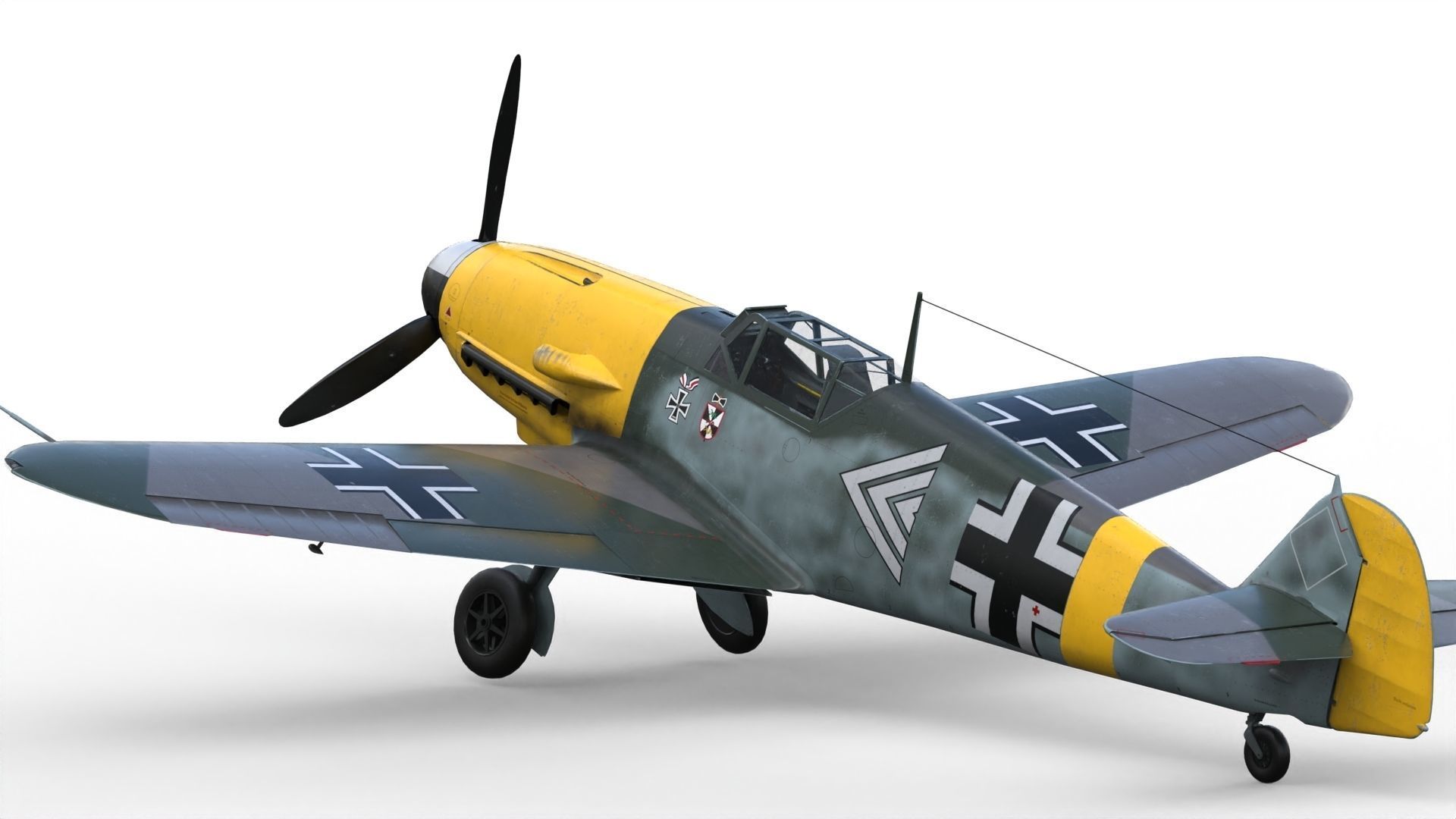 Bf 109 f-2 Messerschmitt 3D model | CGTrader