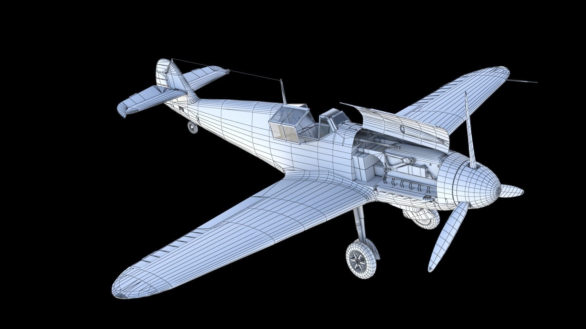 Bf 109 f-2 Messerschmitt 3D model | CGTrader