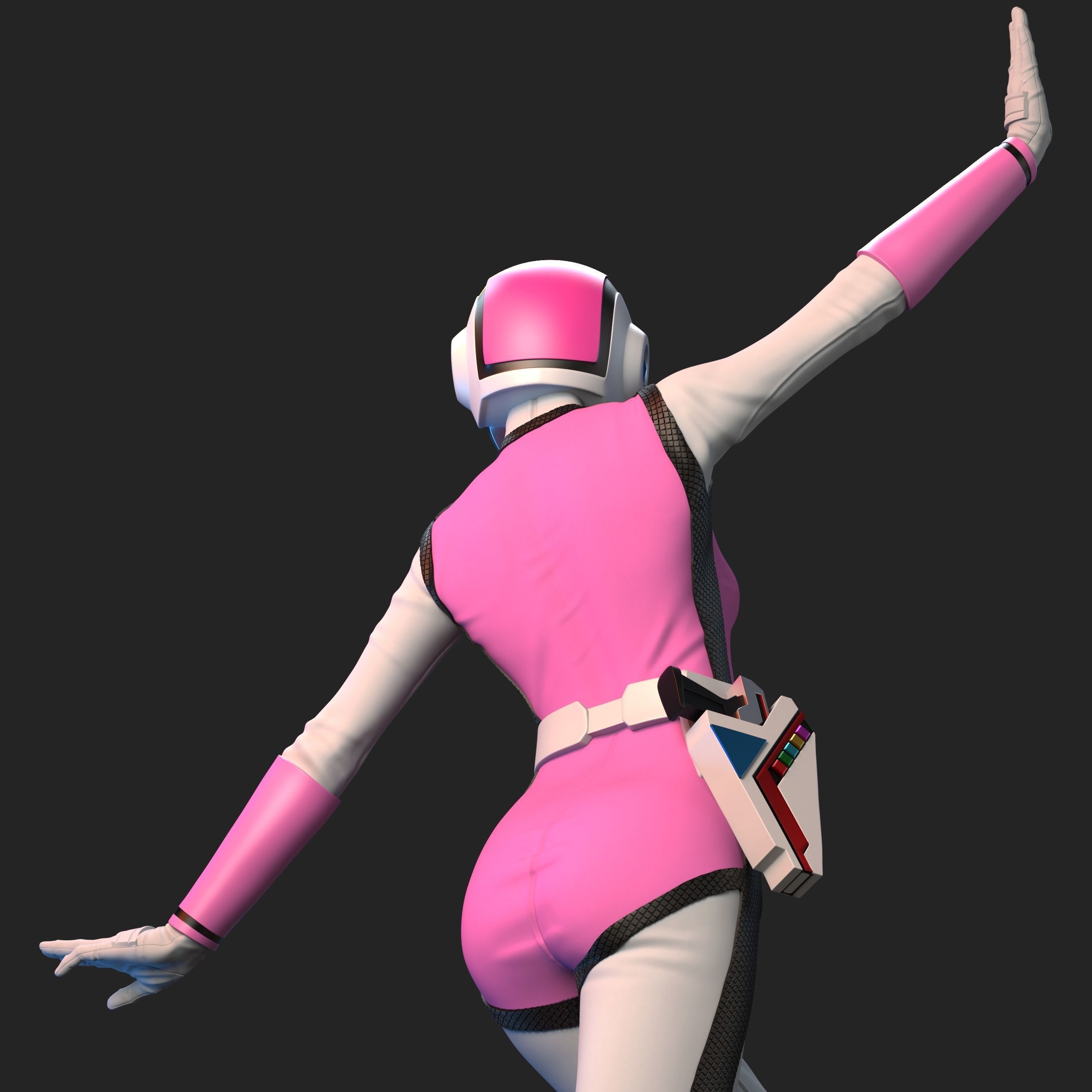 Chounshinsei Flashman - Pink Flash 3D model 3D printable | CGTrader