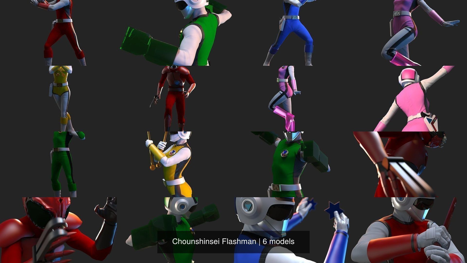 Chounshinsei Flashman - 3D Printable 3D Model Collection | CGTrader