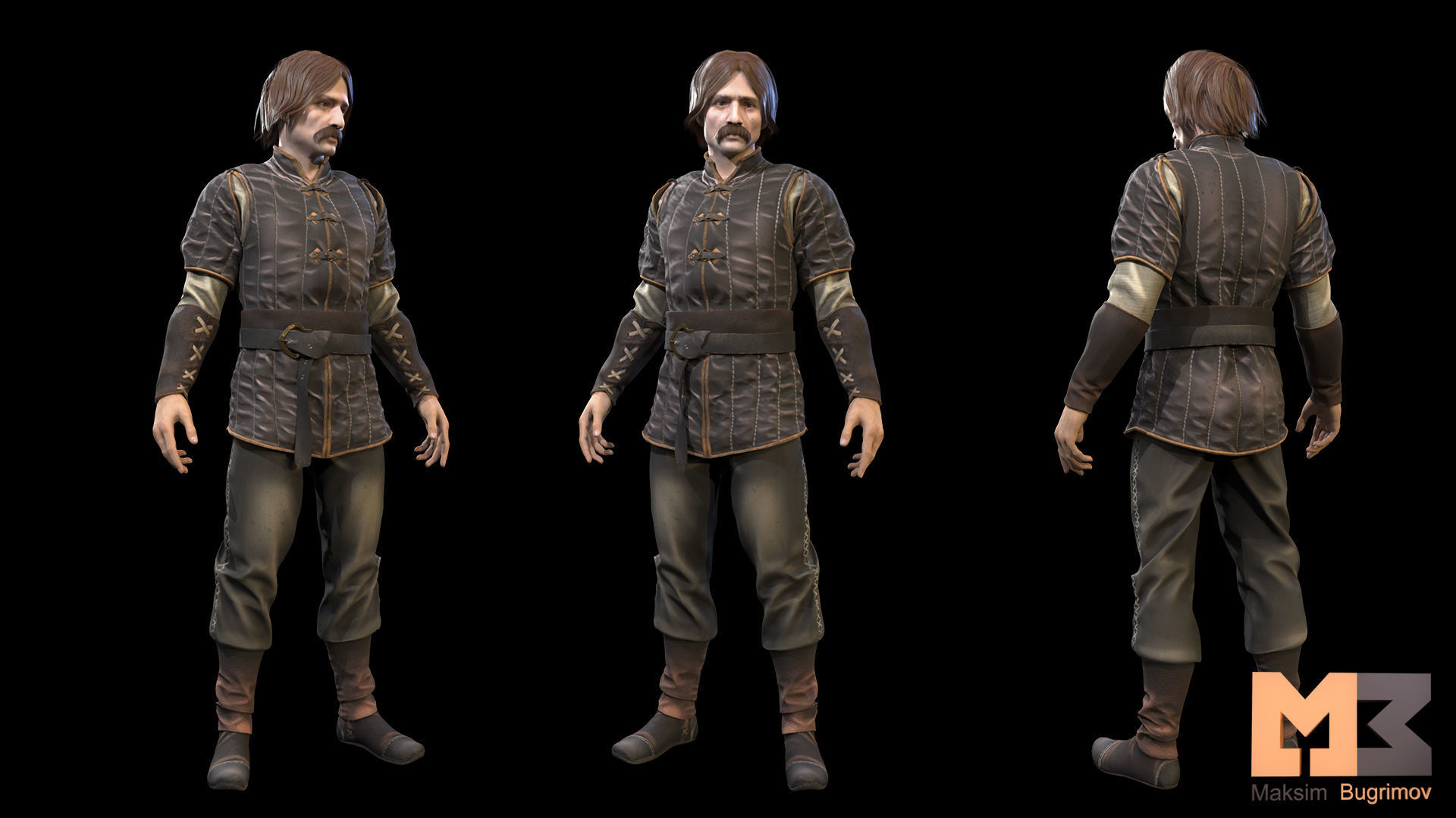3D model NPC Characters Male Pack VR / AR / low-poly | CGTrader