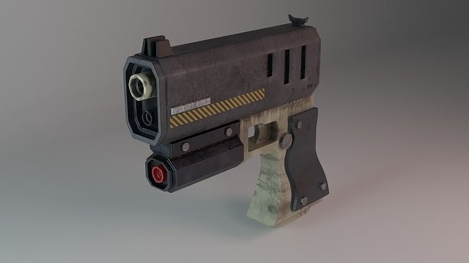3D model Handgun VR / AR / low-poly | CGTrader