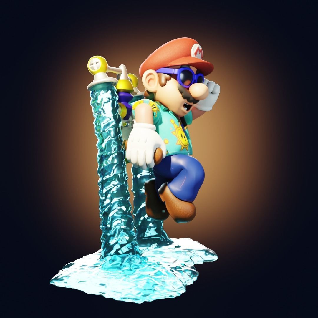 Super Mario Sunshine 3D model 3D printable | CGTrader
