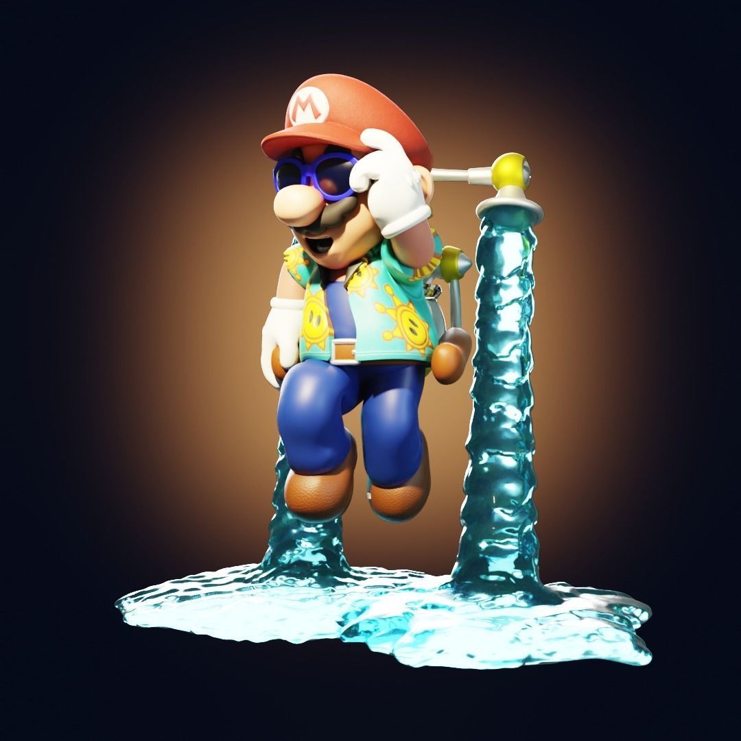 Super Mario Sunshine 3D model 3D printable | CGTrader