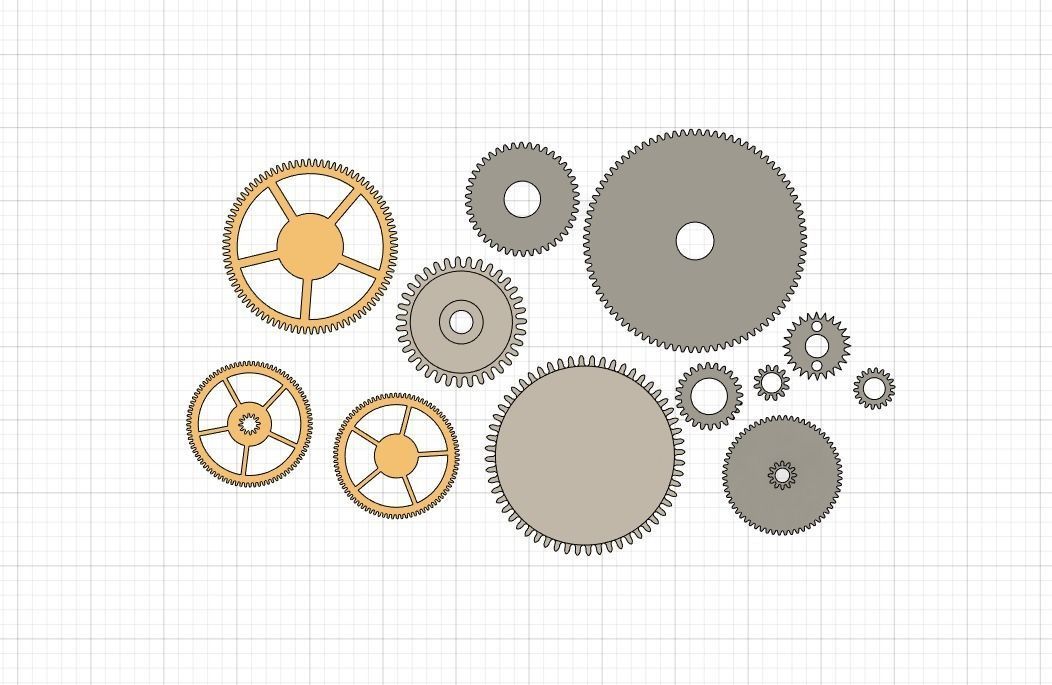 Multiple Gears 3D model | CGTrader