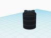 Black water storage 1000L h0 scale 1-87 3D model 3D printable | CGTrader