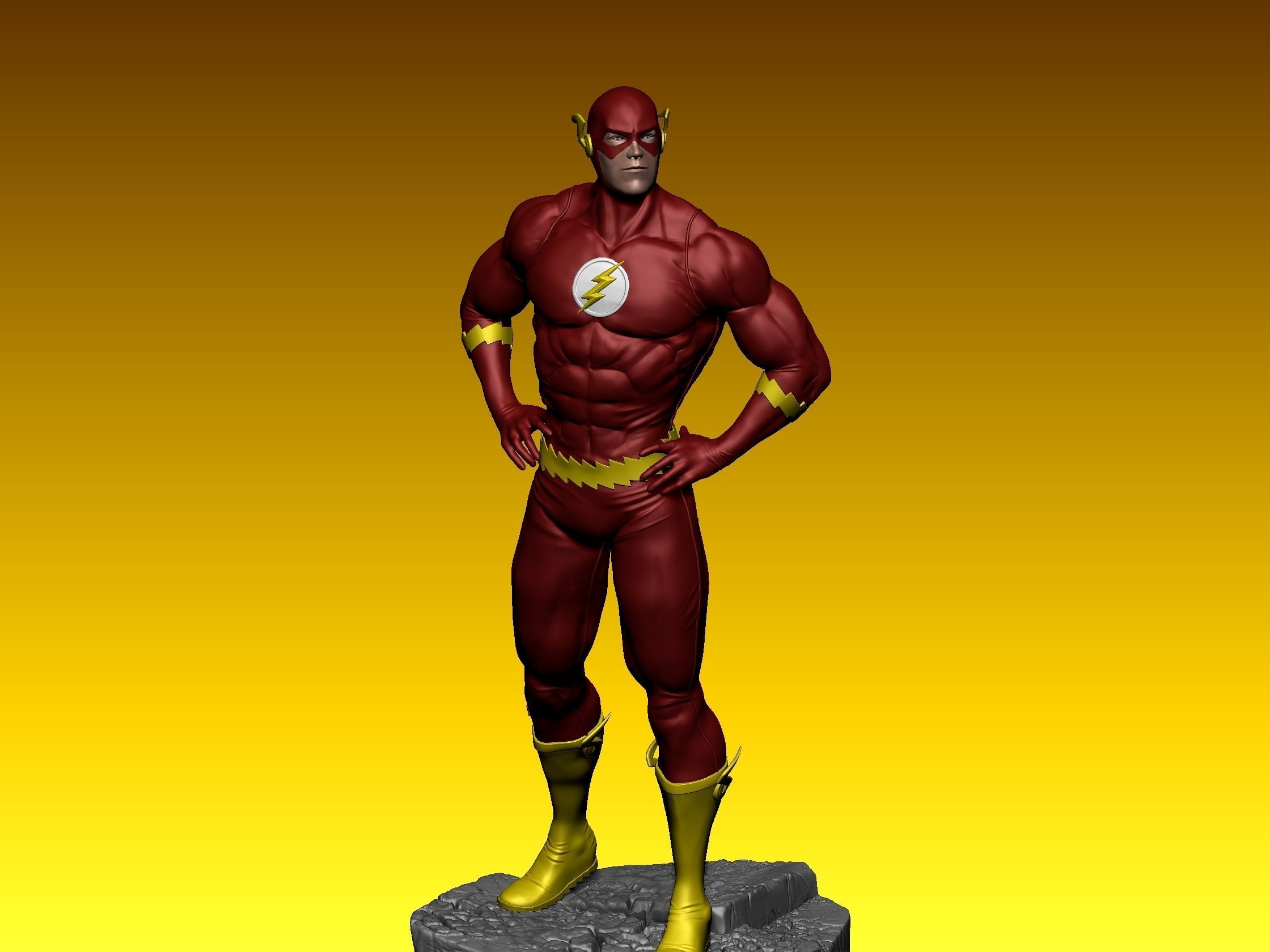 The Flash 3D model 3D printable | CGTrader