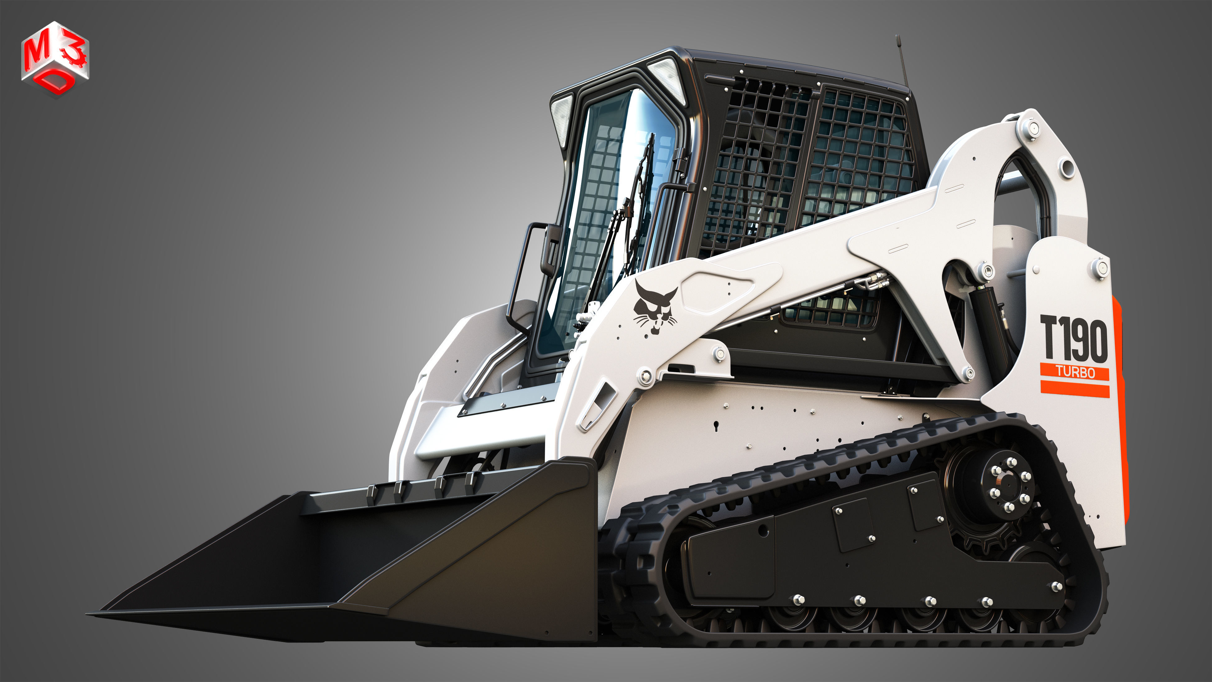 T190 Compact Track Loader - Bucket 3D model | CGTrader