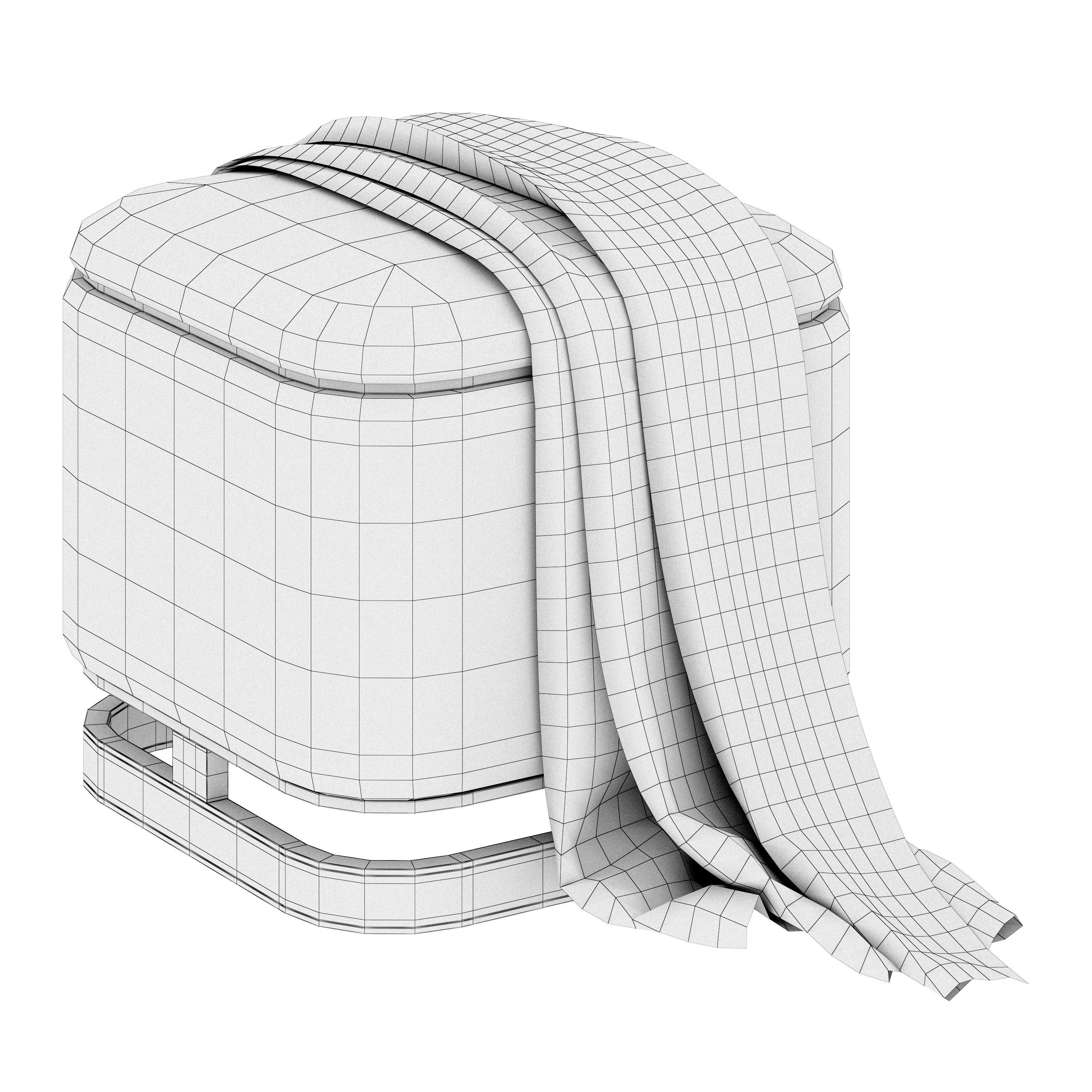 Ashi stool 3D model | CGTrader