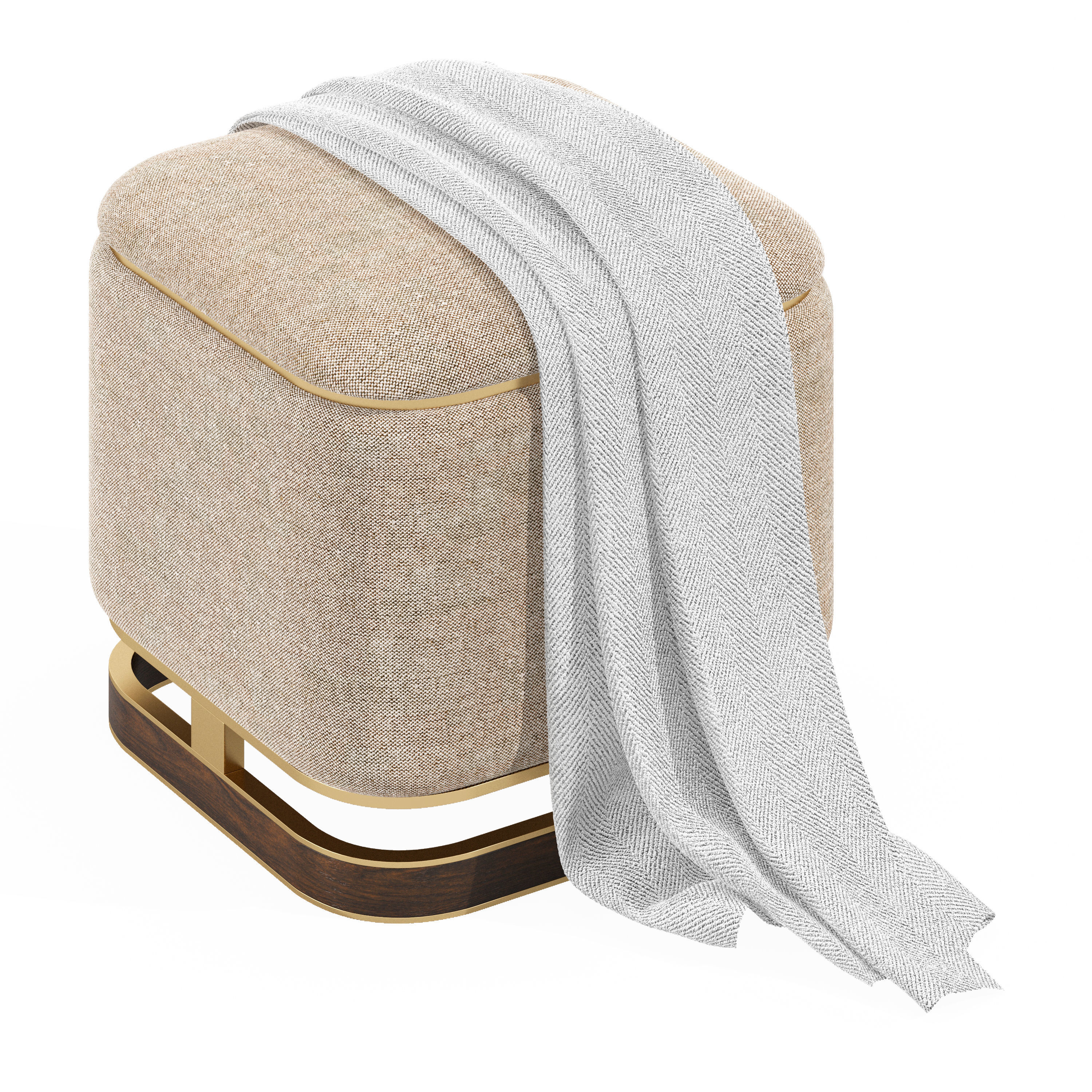 Ashi stool 3D model | CGTrader