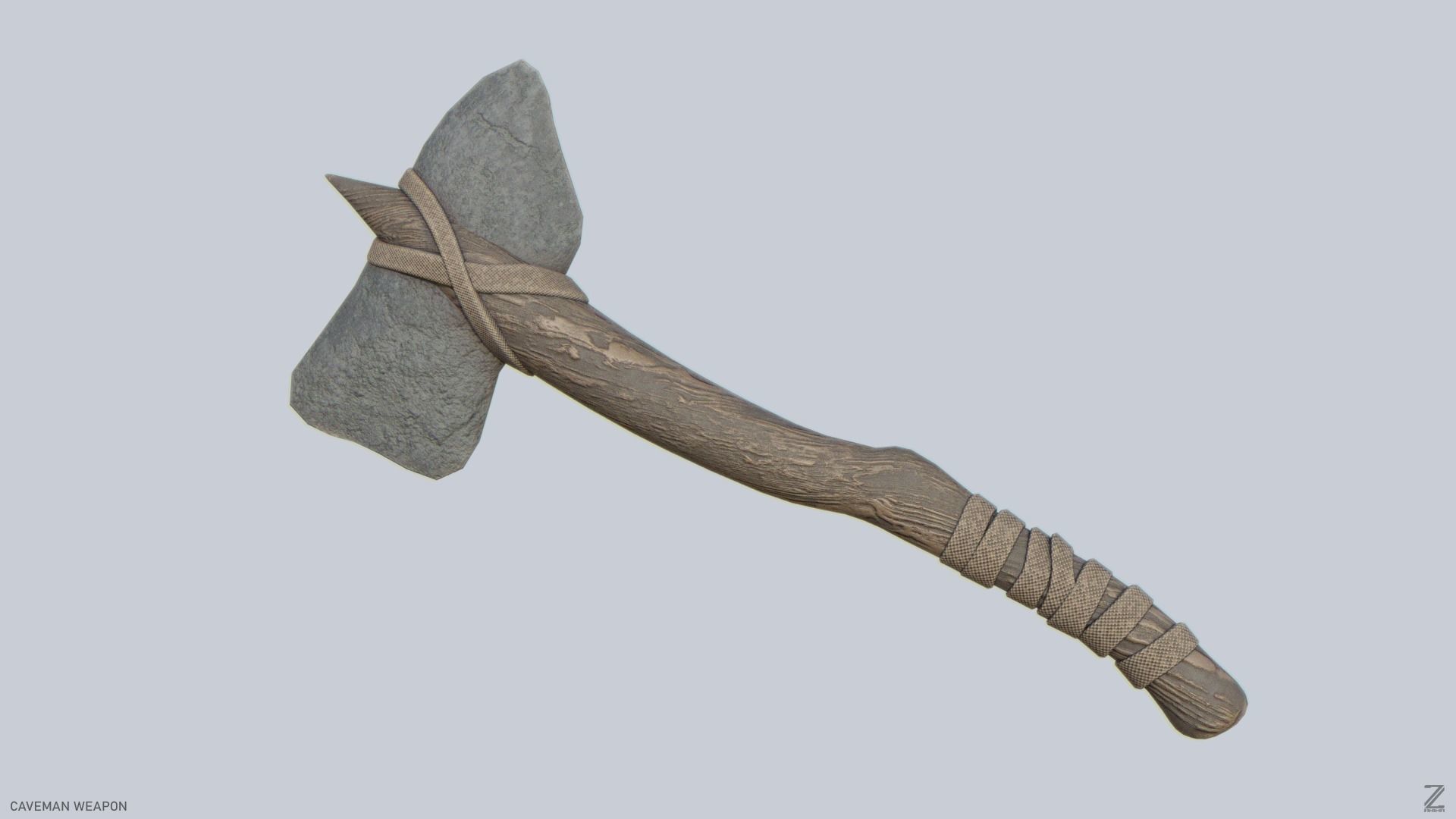 3D model Caveman weapon VR / AR / low-poly | CGTrader