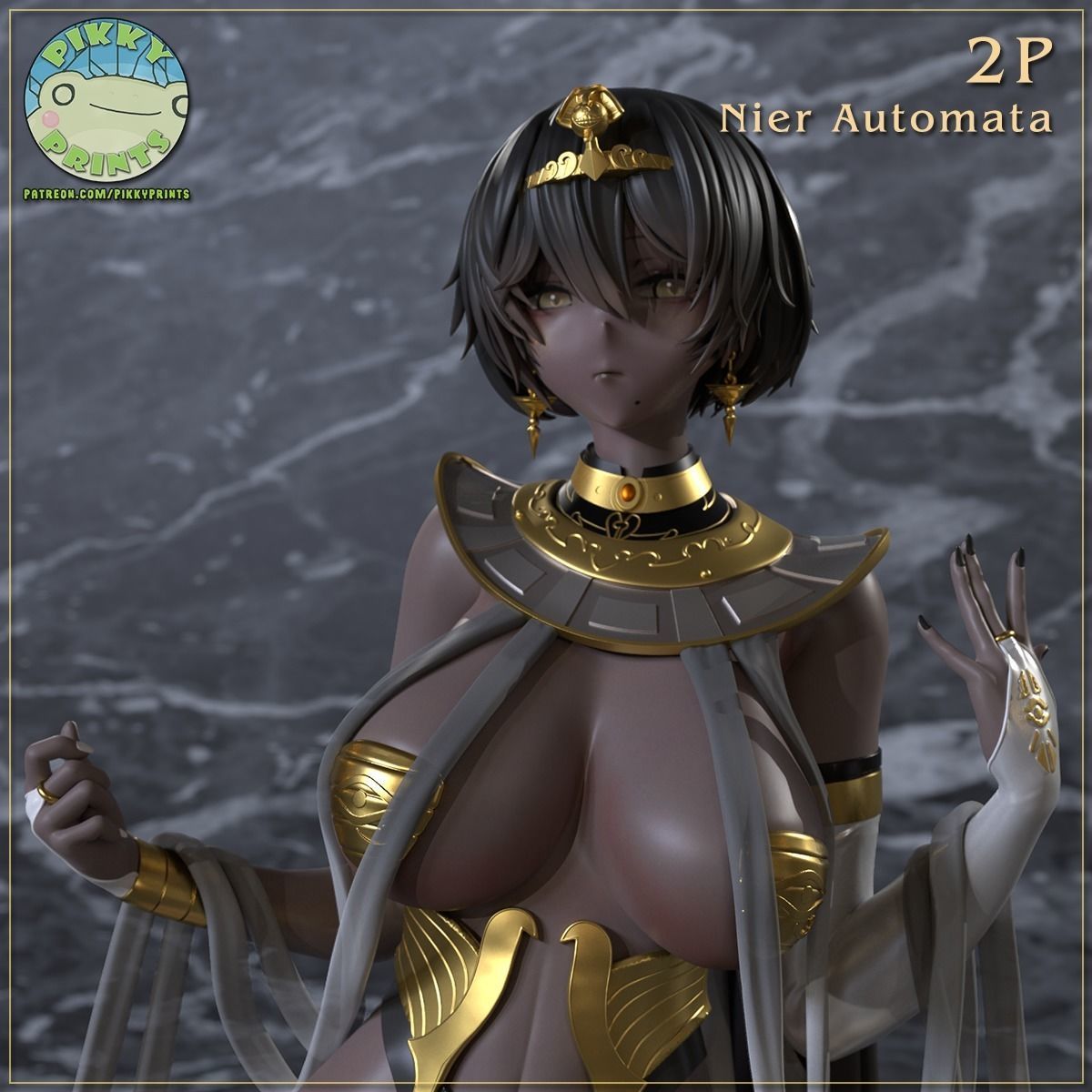 2P - Nier Automata 3D model 3D printable | CGTrader