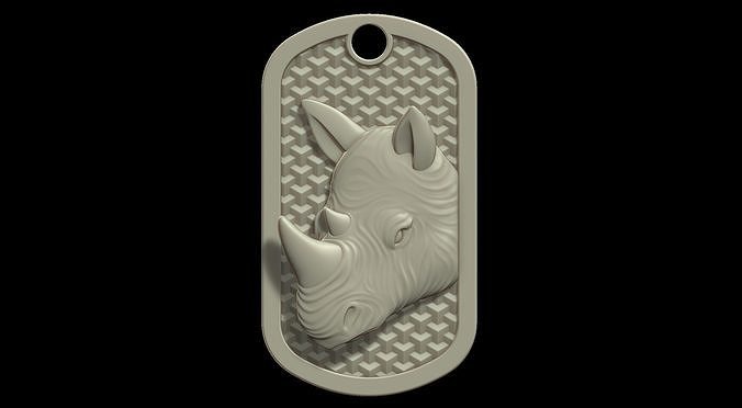 TAG pendant Version 20 Rhino 3D model 3D printable | CGTrader