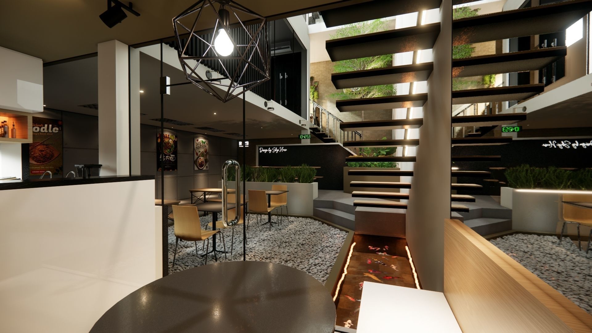 Cafe House Ideas Interior Exterior 3D model | CGTrader