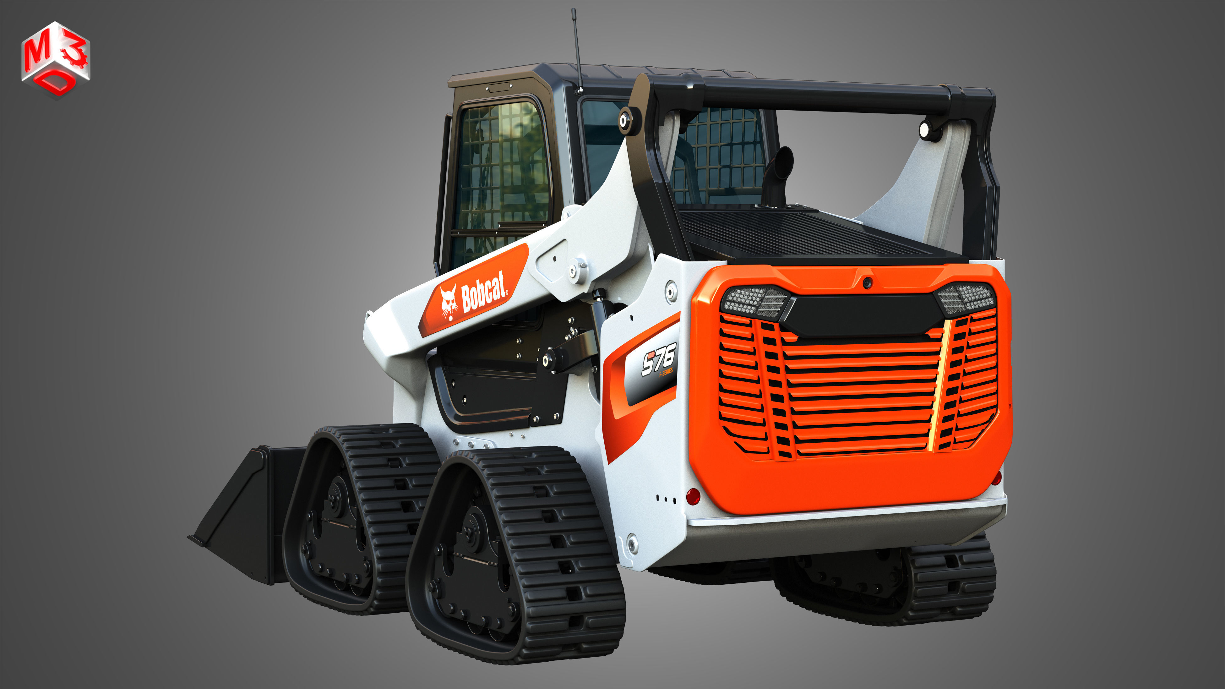 S76 Quad Tracks Loader - Bucket 3D model | CGTrader